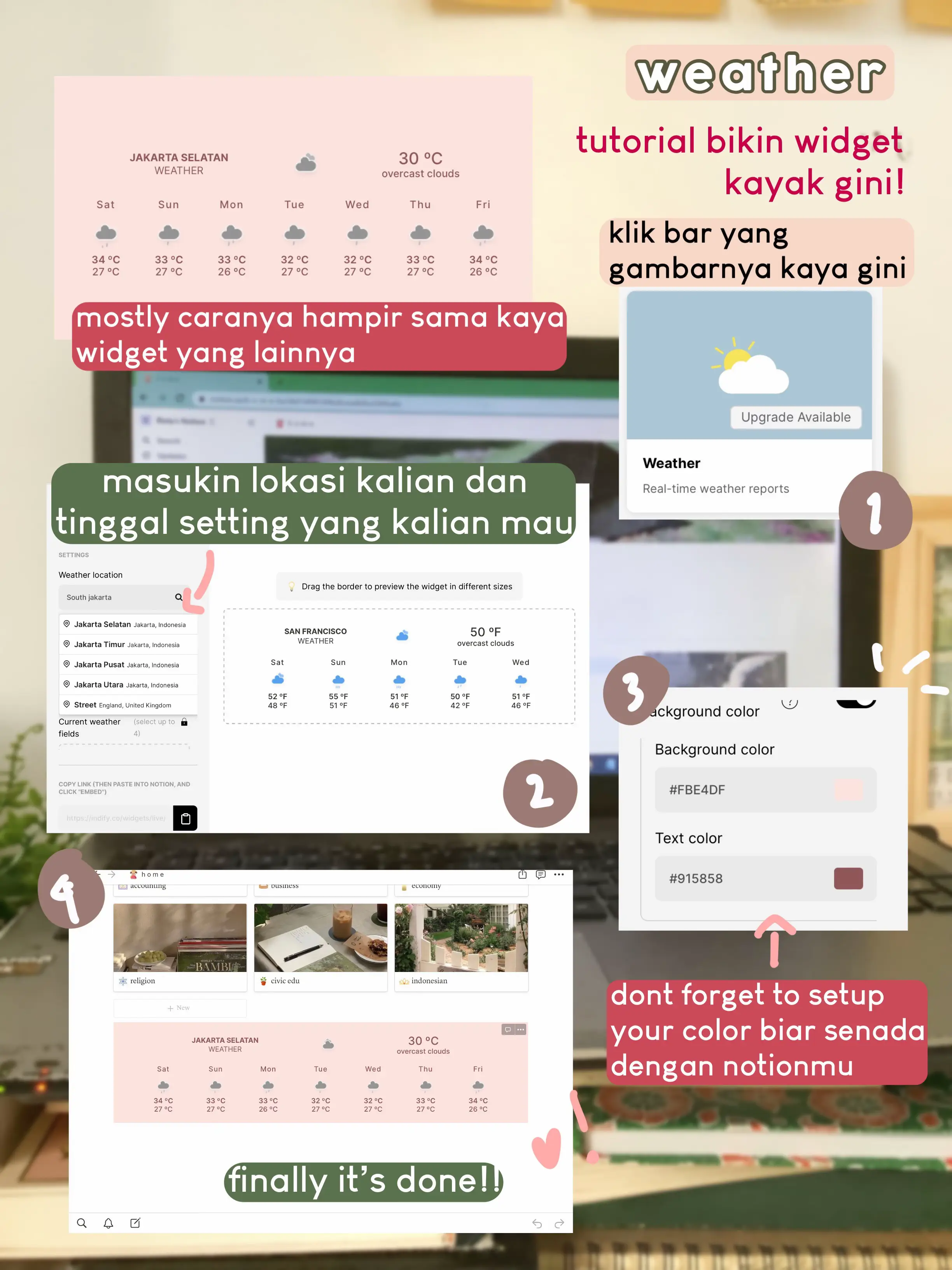 how to add widgets in your notion | notion tips 2🧚🏻‍♀️ | แกลเลอรีที่โพสต์โดย shourtcakee | Lemon8
