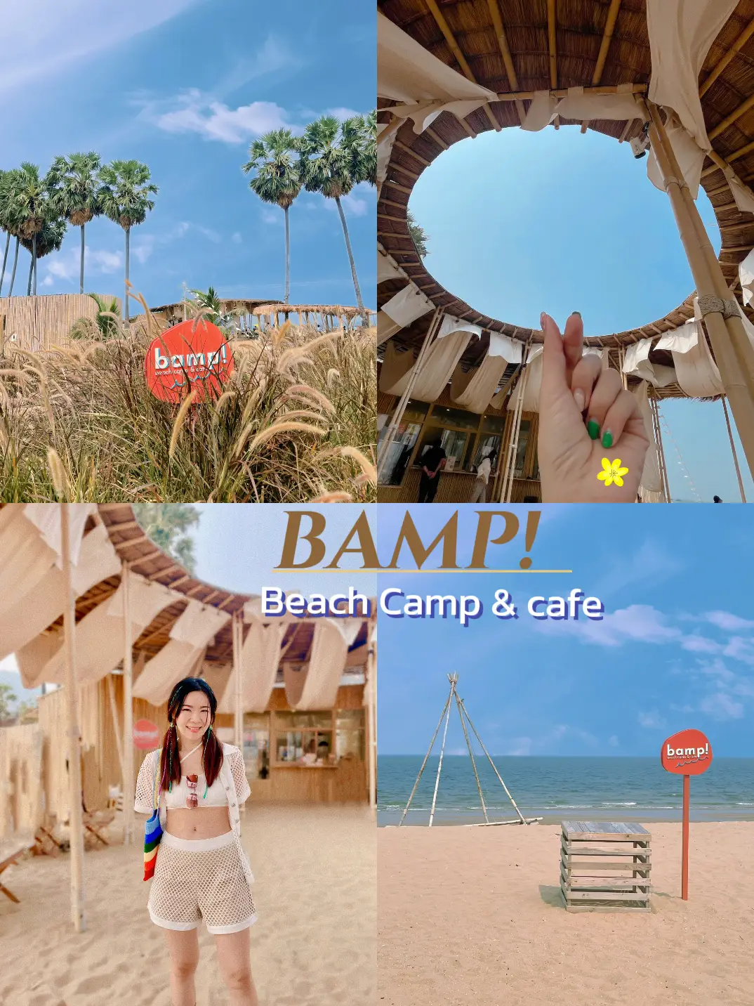 BAMP : Beach Camp & cafe 🌊 แต่งตัวไปคาเฟ่ติดทะเล | Khunoiloilが投稿したフォトブック | Lemon8