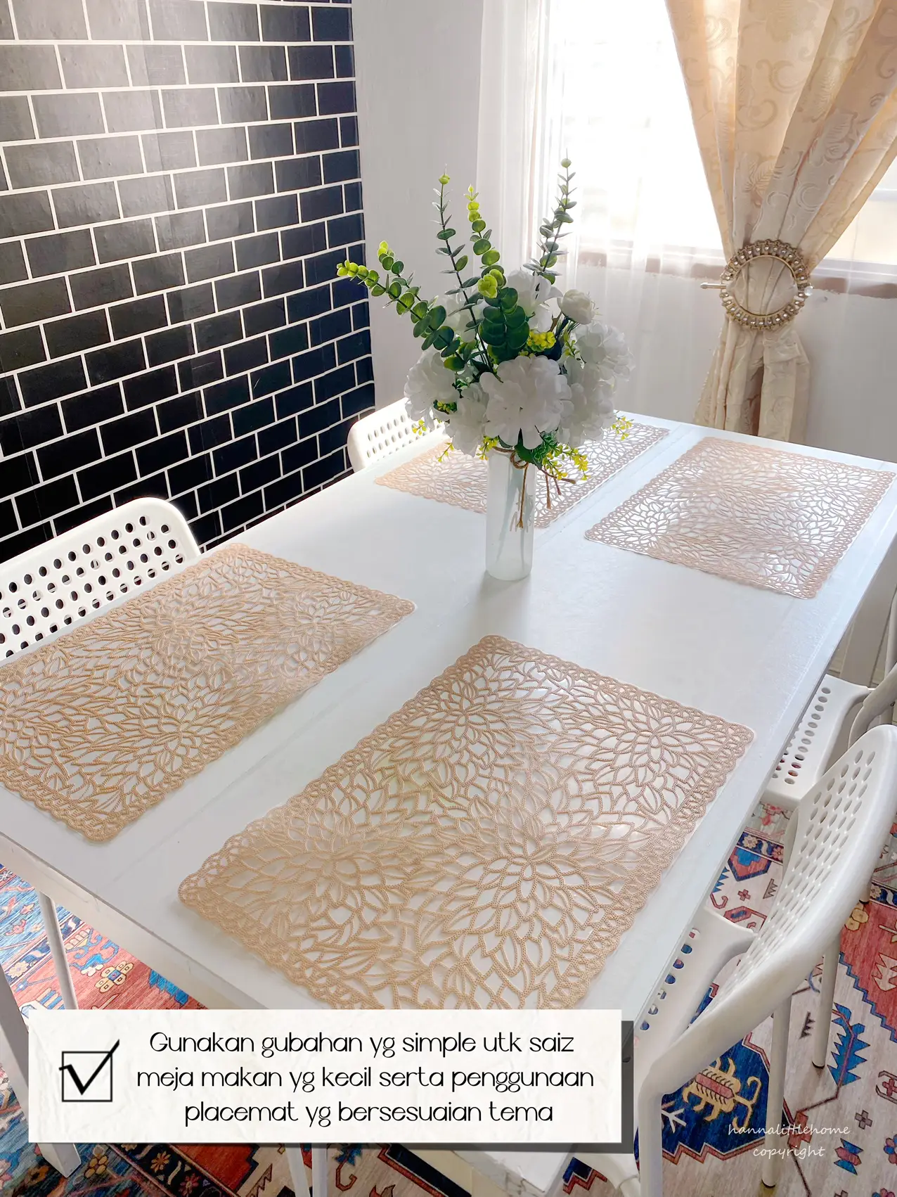 Cara Hanna dekor meja yang ada di rumah🌻 | Galeri disiarkan oleh Hello ...