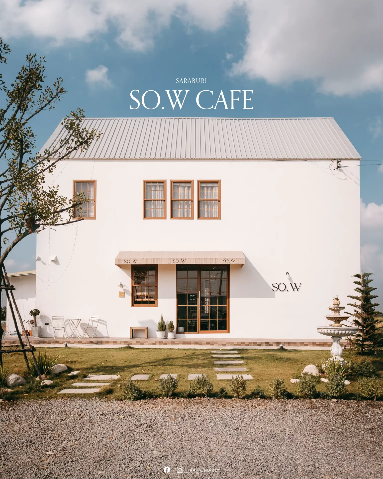 So.w (Sow) Cute Cafe In White Barn Style Building Saraburi | Gallery ...
