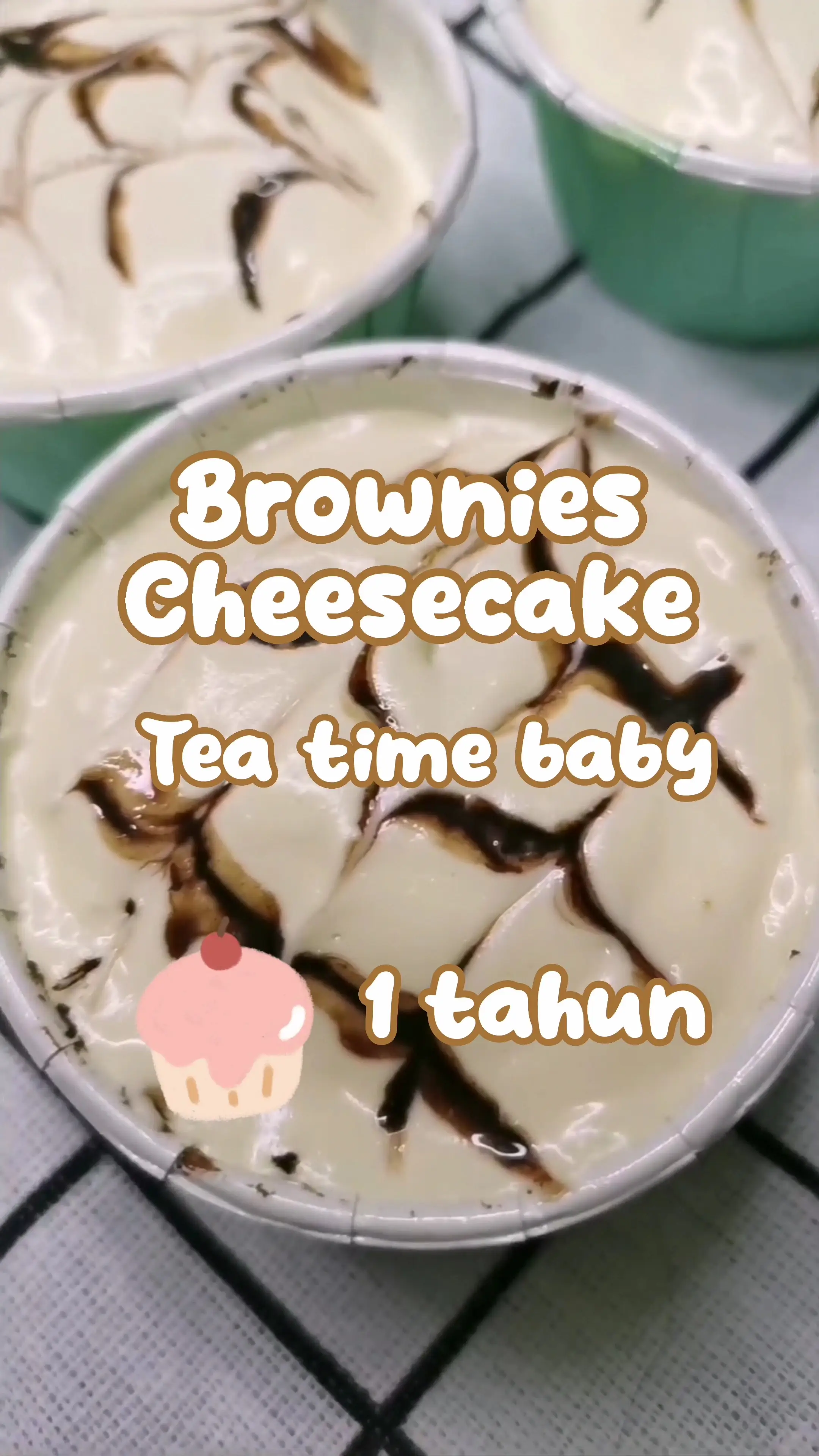 Brownies Cheesecake Tea time baby🎂 | Video diterbitkan oleh ...