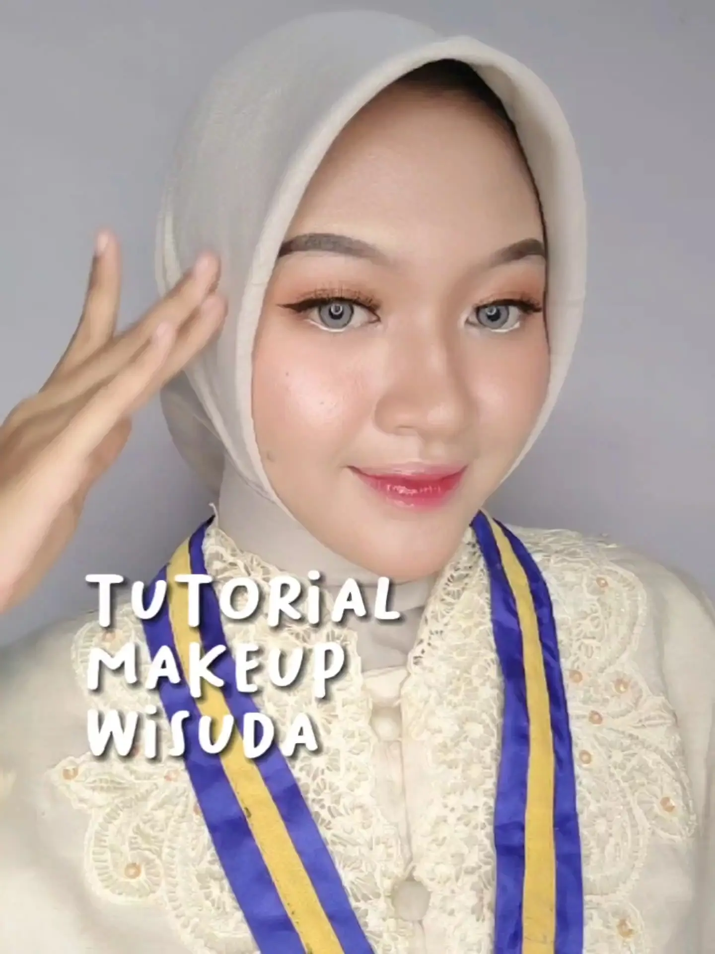Tutorial Makeup Natural Dan Hijab Style Untuk Pesta Atau Wisuda | Saubhaya Makeup