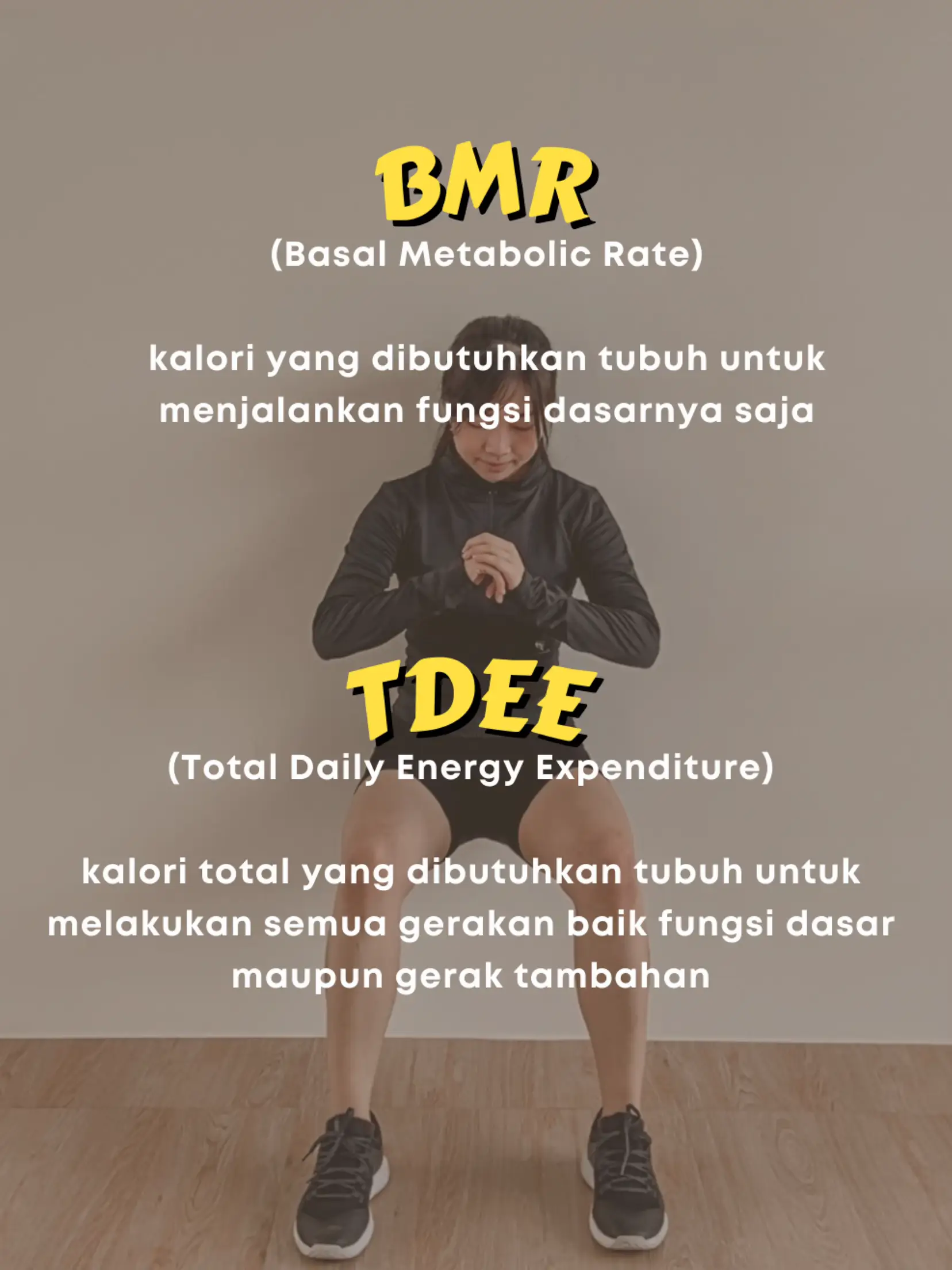 PAHAMI BMR DAN TDEE SUPAYA DIET KAMU SUKSES!🙌🏻 | Galeri diposting oleh Fittania | Lemon8