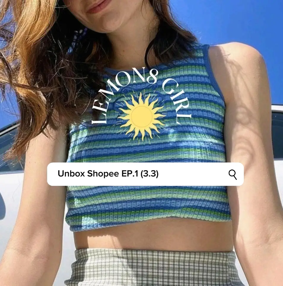 Unbox Shopee EP1 - Crop Top 132฿ | แกลเลอรีที่โพสต์โดย Pinthus | Lemon8