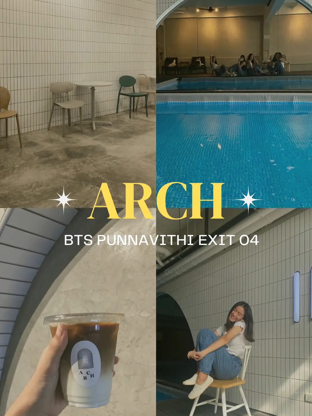 ARCH cafe - คาเฟ่ติด BTS ปุณณวิถี | แกลเลอรีที่โพสต์โดย 𝐛 𝐞 𝐚 𝐟 . | Lemon8