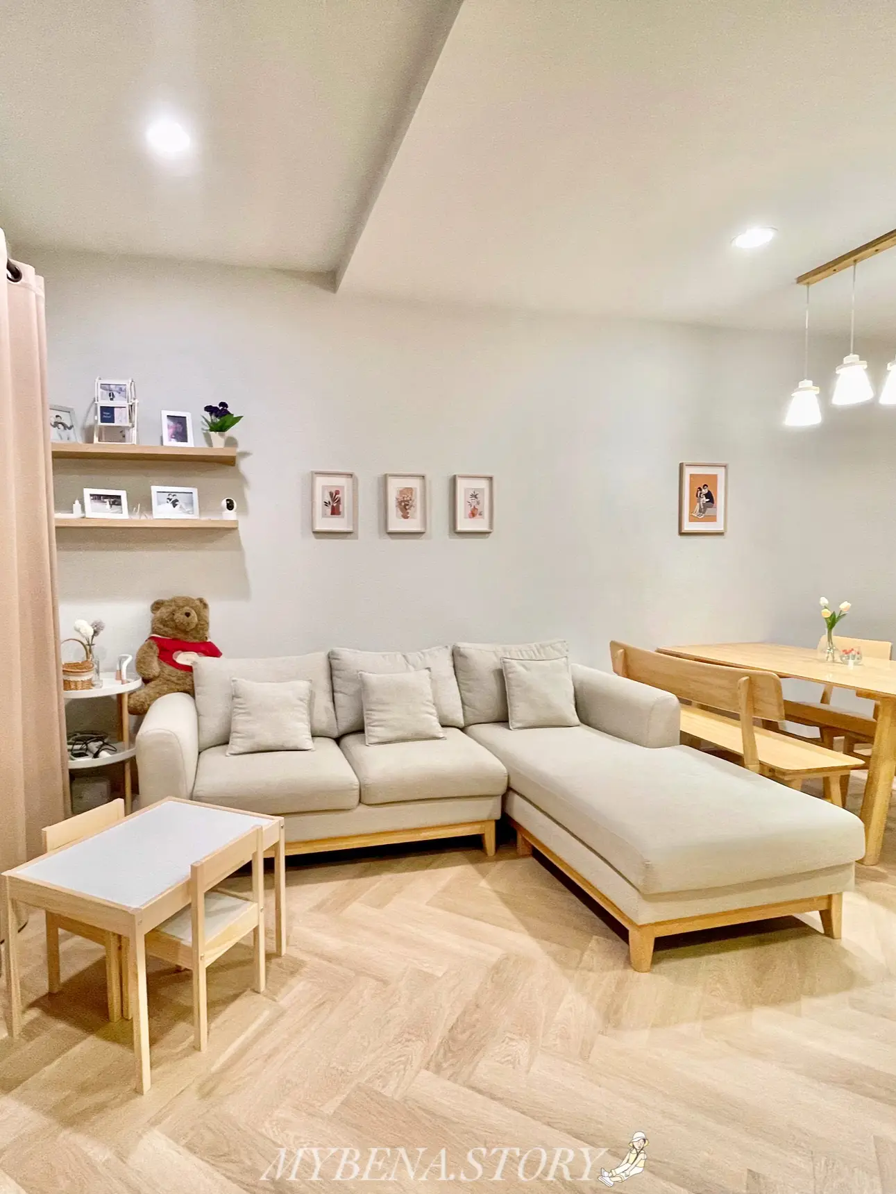 SPC Clicklock เลือกพื้นอย่างไรให้มินิมอล🤎 | แกลเลอรีที่โพสต์โดย MYBENA.STORY | Lemon8