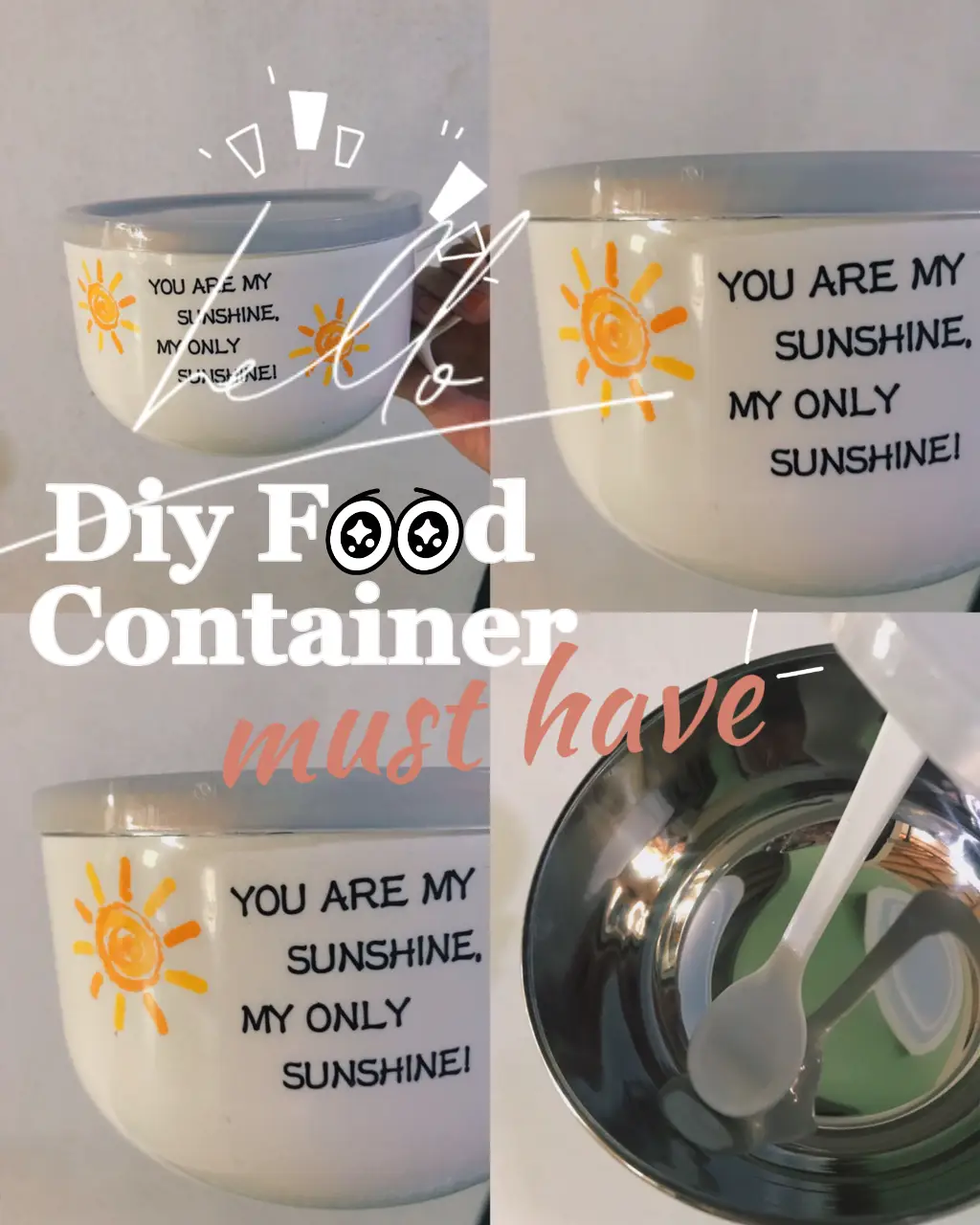 Cute Food Container💗 | Galeri disiarkan oleh husna˚ ༘♡ ⋆ | Lemon8