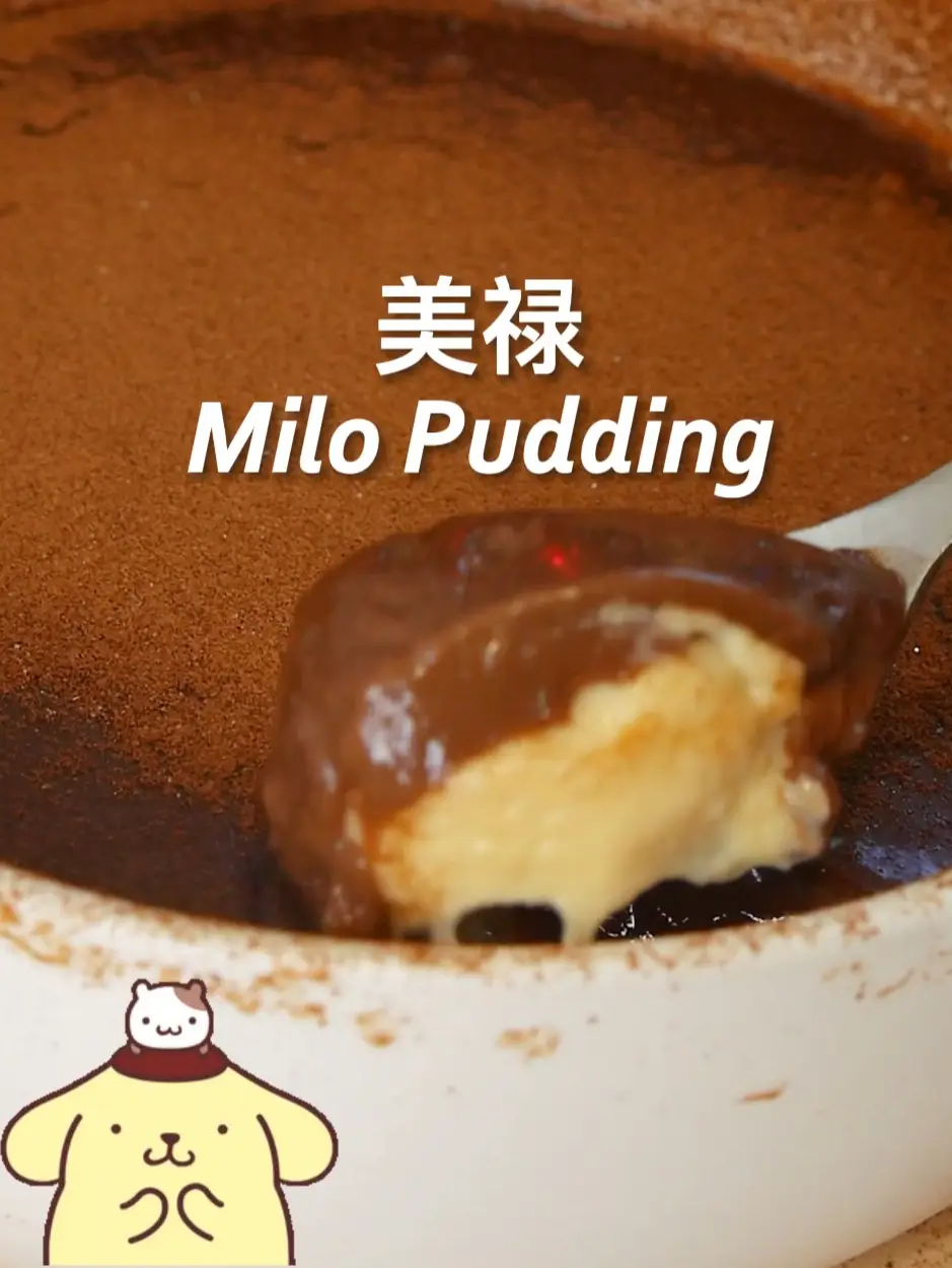 Milo Pudding | Easy 4 ingredient Recipe 🍮 | Video diterbitkan oleh Hoom ...