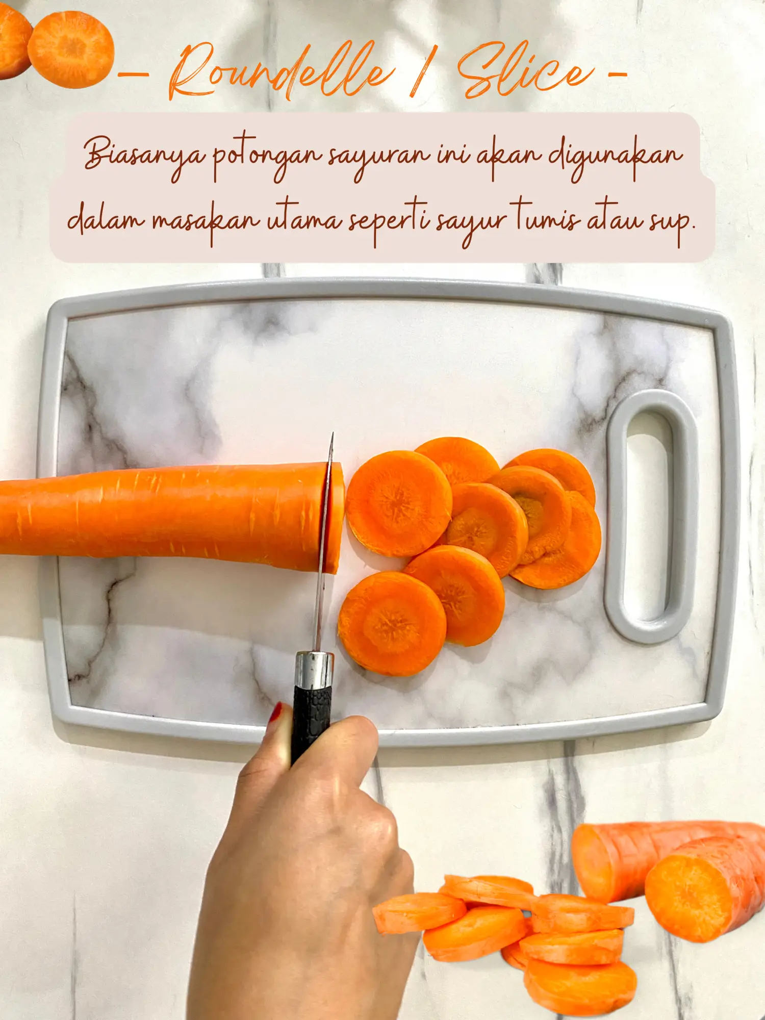 🥕 Jenis-jenis potongan sayuran 🥕 | Galeri disiarkan oleh Rien | Lemon8