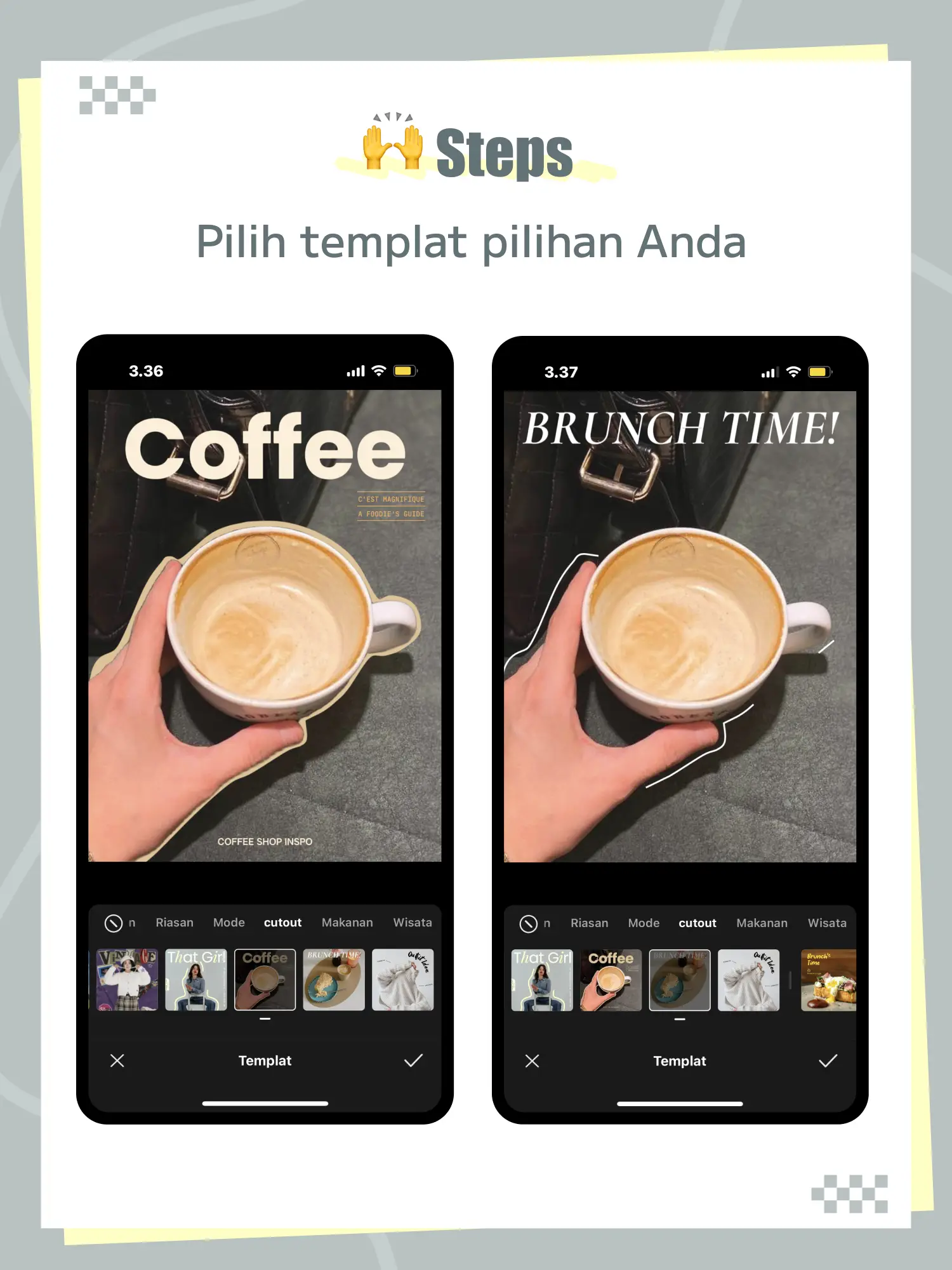 🎀Tingkatkan Posting Anda dengan Templat Cutout!🫶 | Galeri diposting oleh Lemon8_tutorial | Lemon8