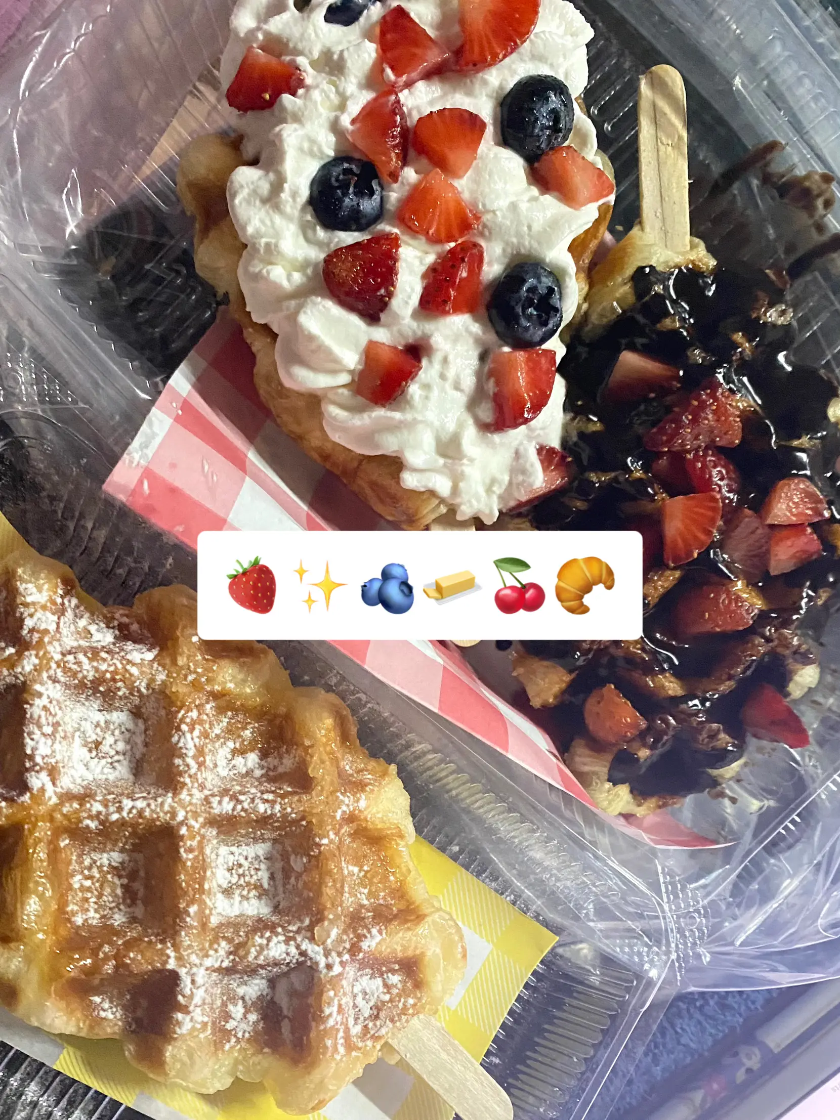 กินต่อไม่รอแล้วน้า Ep.34 : Sweet Croffle ของชาวฝั่งธน🥐🧇🍓🫐 | แกลเลอรีที่โพสต์โดย Pokkyworld | Lemon8