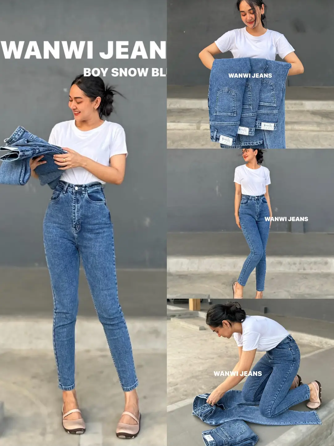 ยีนส์สีอ่อนใส่แล้วไม่อ้วน | แกลเลอรีที่โพสต์โดย Mimi Jeans | Lemon8