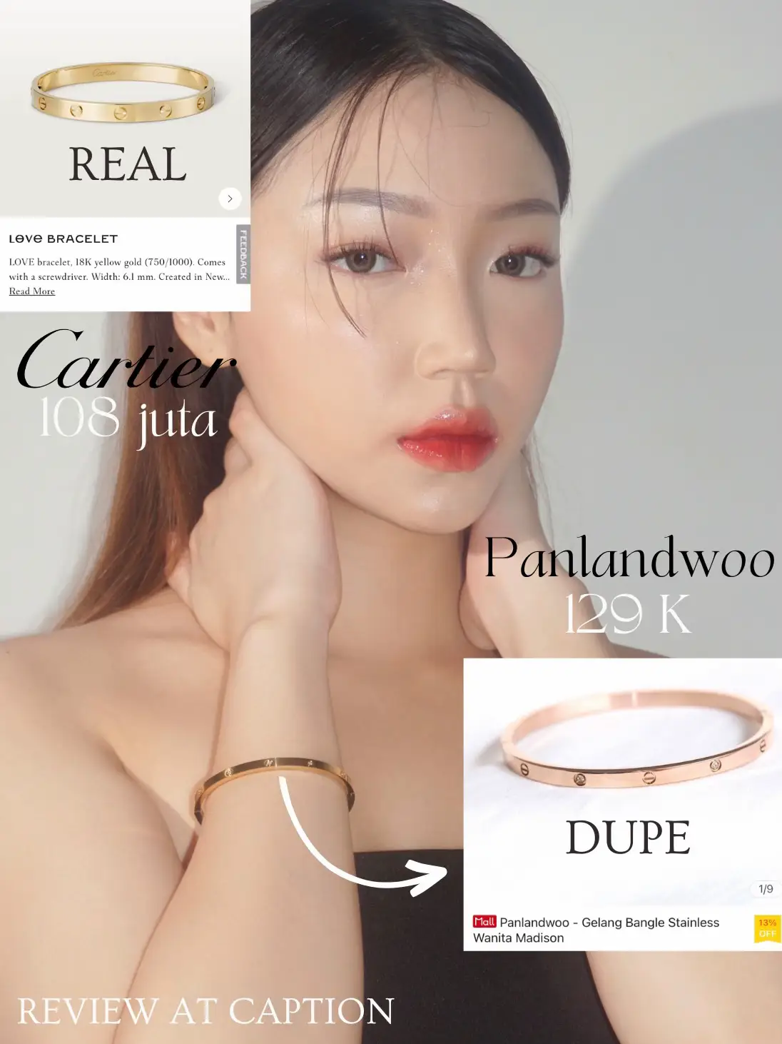 PERHIASAN MEWAH DUPE BRANDED BELOW 150 K | แกลเลอรีที่โพสต์โดย Charmine🤍 | Lemon8