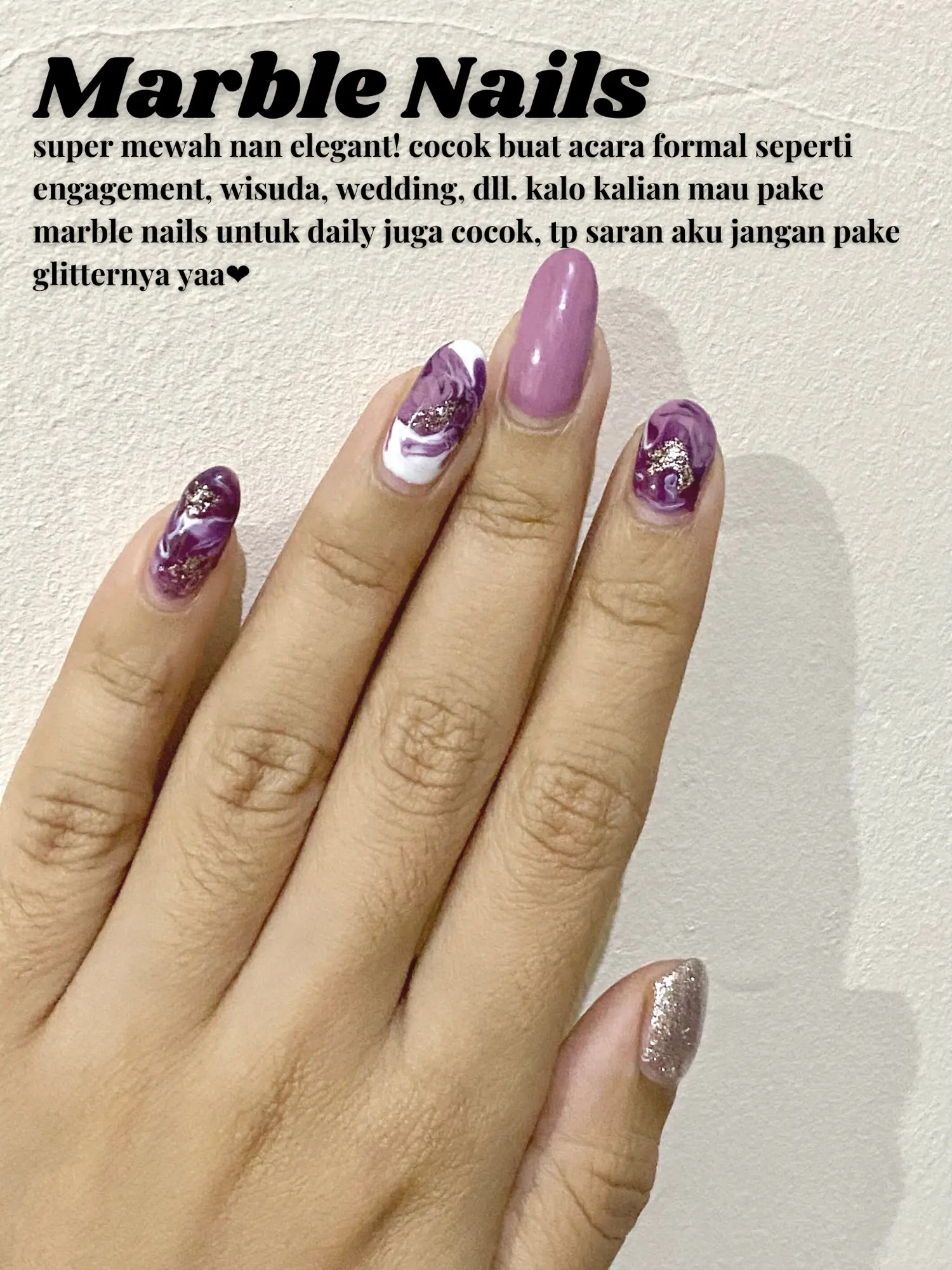 Nail Art Ideas • Glam Elegant | Galeri diposting oleh Syahna🍒 | Lemon8
