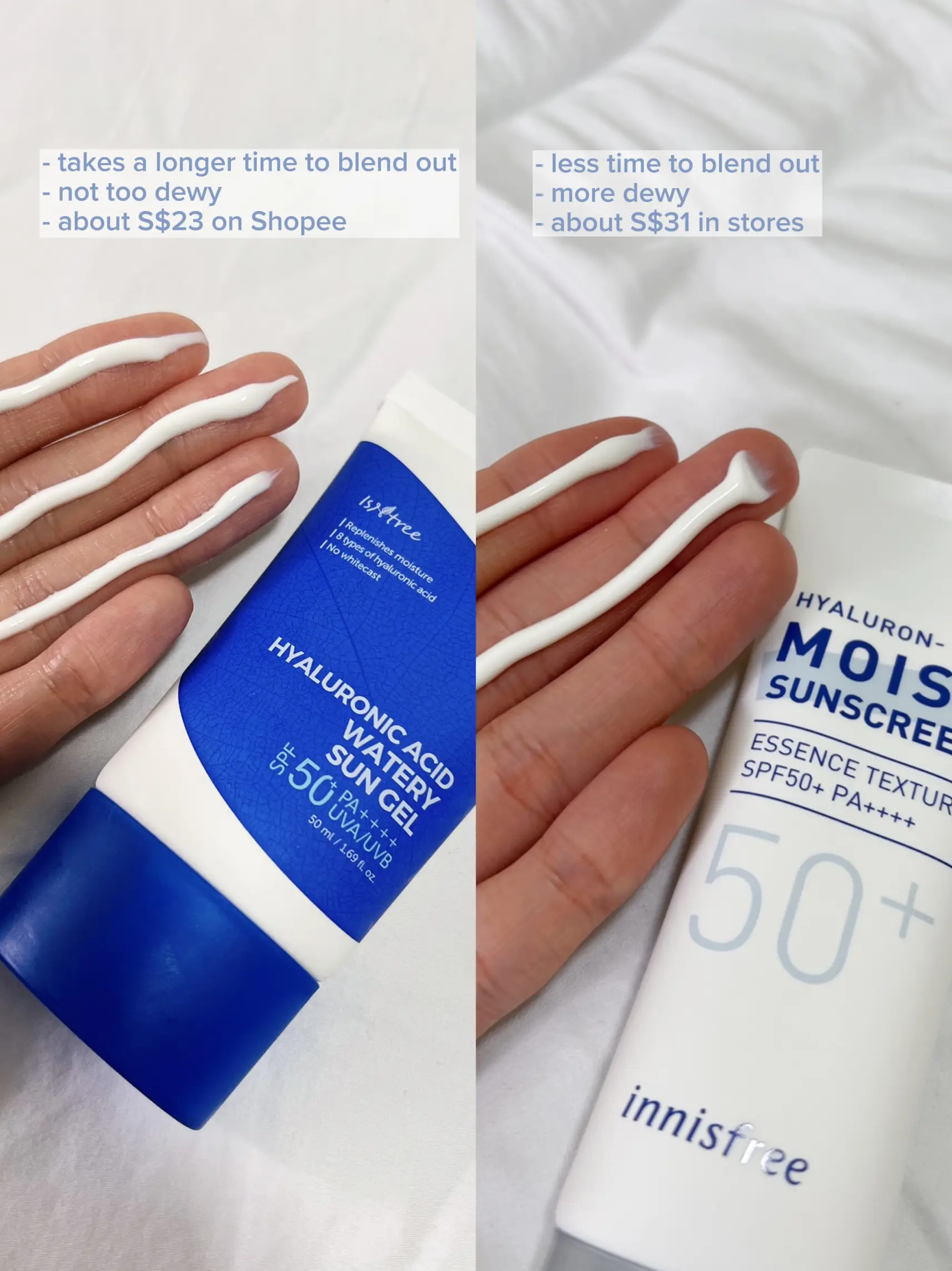 Comparing Sunscreens ☀️ Isntree & Innisfree? | Gallery posted by koalamanda | Lemon8