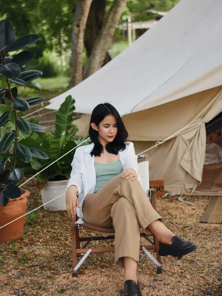 วันนี้จะพาทุกคนไปแคมป์ปิ้งในสวนกันนน ⛺️☕️ | แกลเลอรีที่โพสต์โดย ISAYWORK | Lemon8