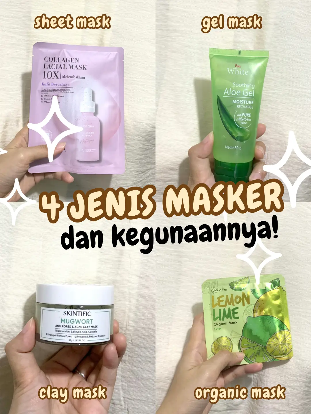 4 jenis masker dan kegunaanya | Galeri diposting oleh Rahma Azizah 🌸 ...
