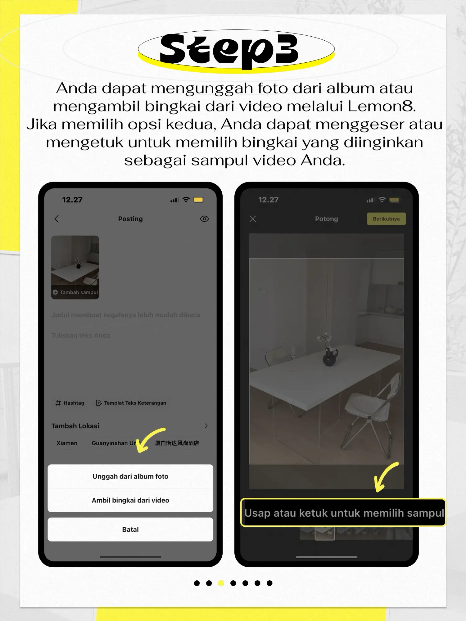 Edit Sampul Video Layaknya Profesional! 😎 | Galeri diposting oleh Lemon8_tutorial | Lemon8
