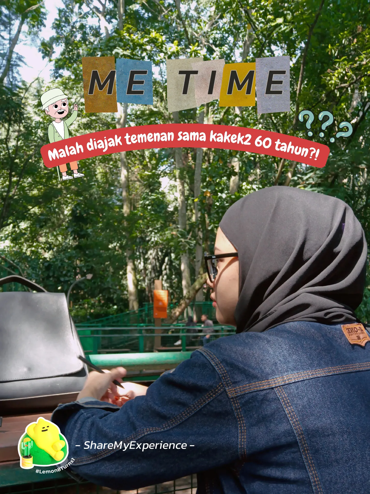 ME TIME Malah dapet temen kakek2?! 😶 | Galeri diposting oleh roseh💛 | Lemon8