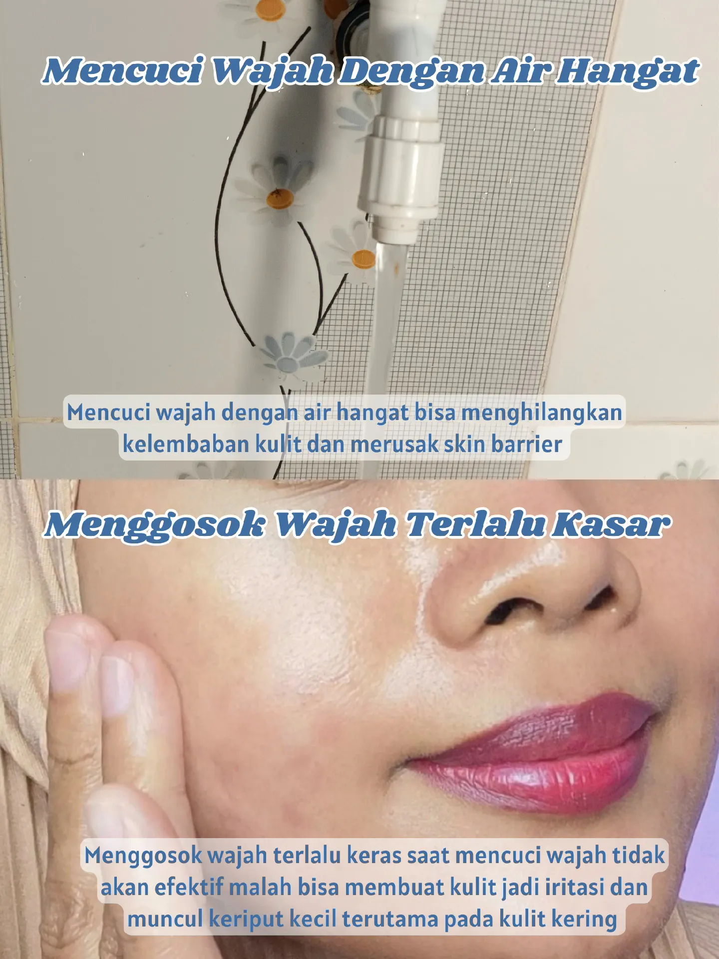 Kesalahan Mencuci Wajah! Bikin Kering & Iritasi ⁉️ | Galeri diposting ...
