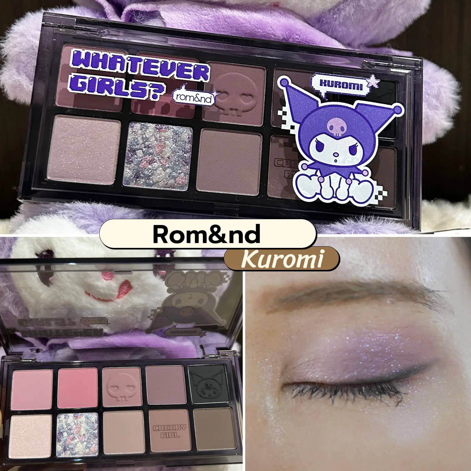 💜Rom&nd x Sanrio My Melody Kuromi | แกลเลอรีที่โพสต์โดย praew_sresh | Lemon8