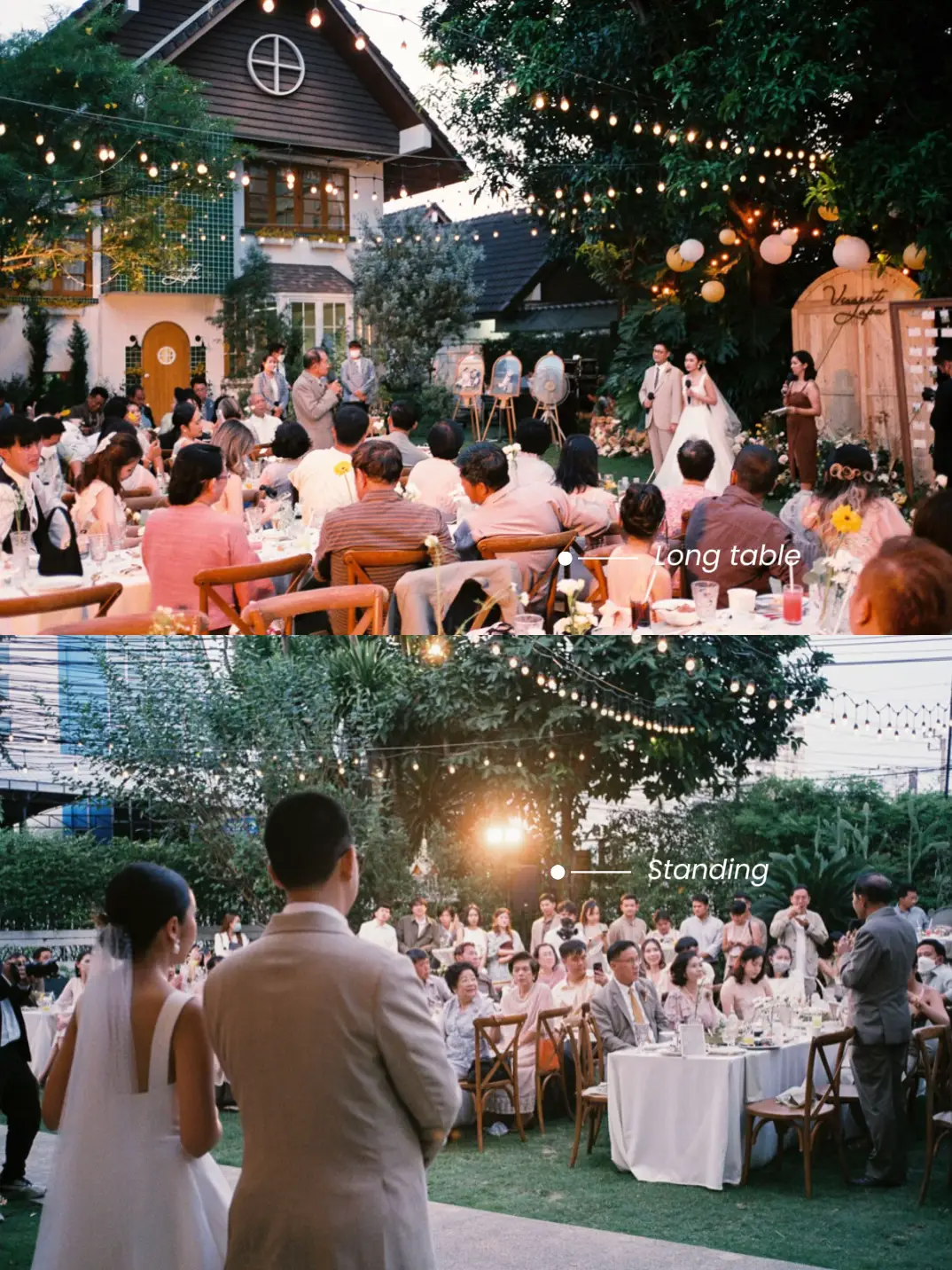 Arrange Longtable Wedding in the Garden. Up to 100 Guests 🌿🌼 | Gallery ...