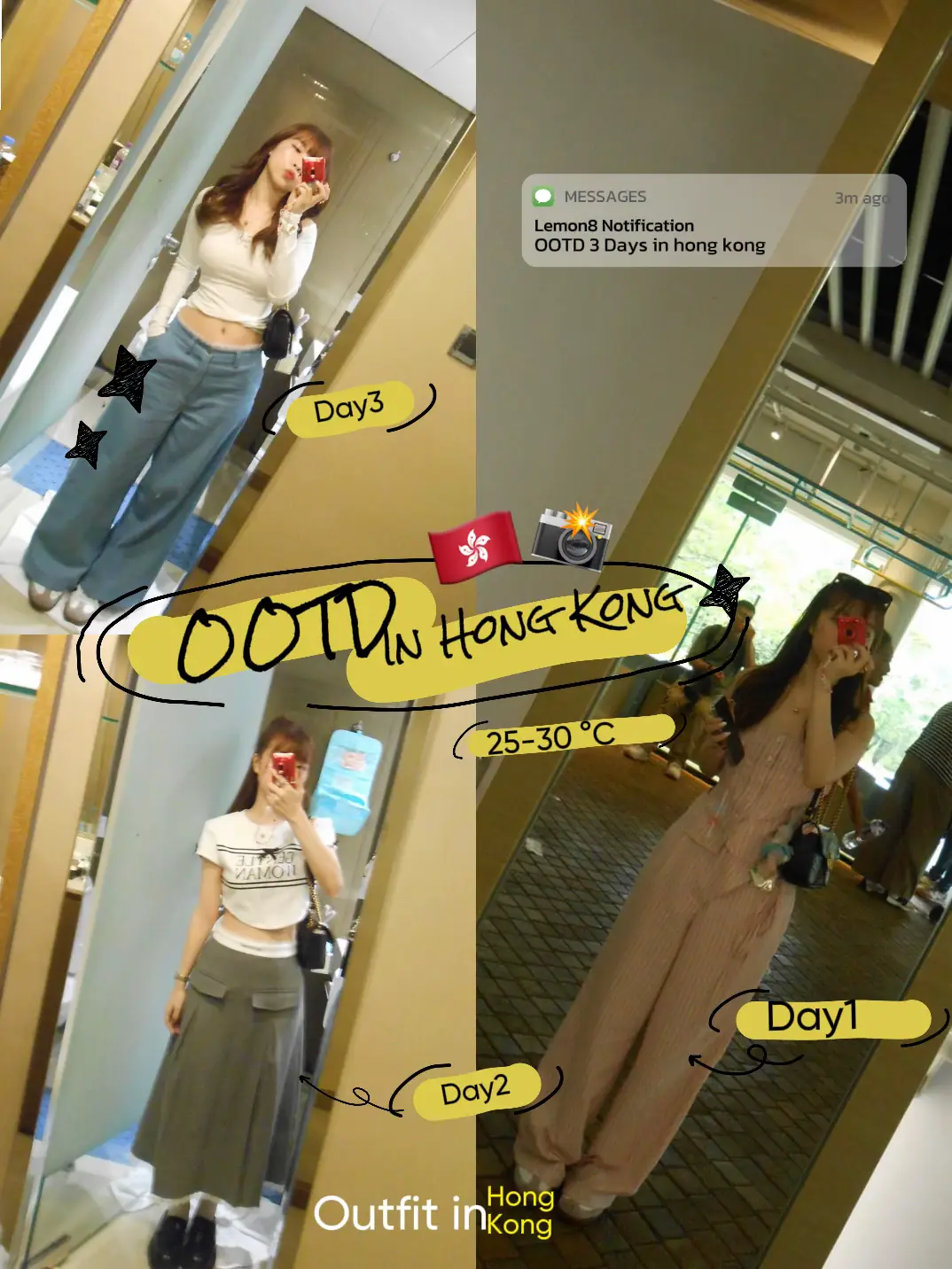 OOTD In Hong Kong 🇭🇰 ฉบับหน้าร้อนน ️ ️ | แกลเลอรีที่โพสต์โดย CLIFF🍑 | Lemon8