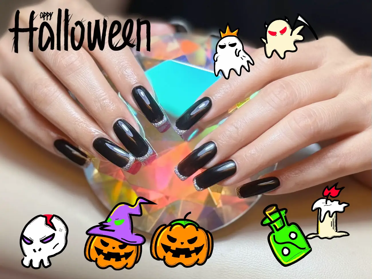 👻 halloween 🎃 #halloween nail | แกลเลอรีที่โพสต์โดย 🔰👙The'Reako👙🔰 | Lemon8