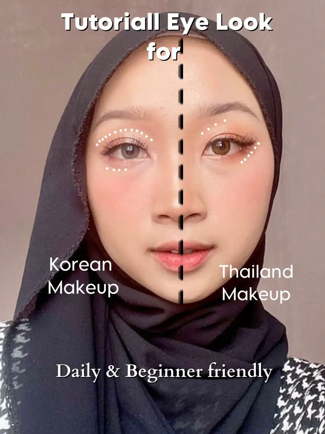 Korean vs Thailand Eyelook | Video dipublikasikan oleh Ira Ovic | Lemon8