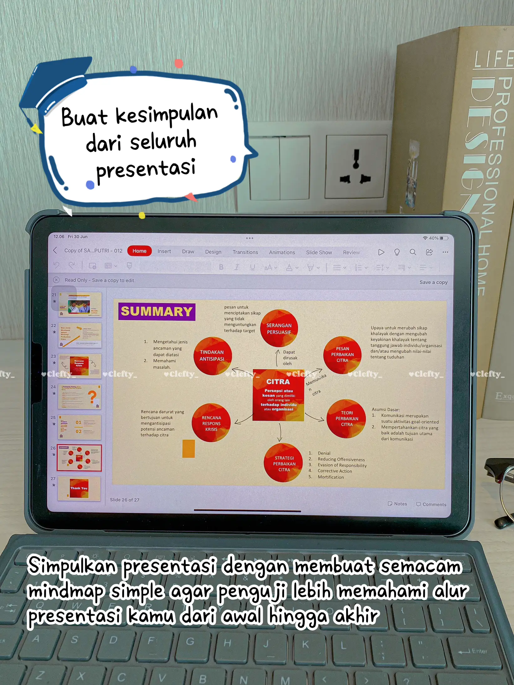 TIPS BIKIN POWERPOINT BAGUS UNTUK SIDANG SKRIPSI | Galeri diposting oleh Sara🌻 | Lemon8