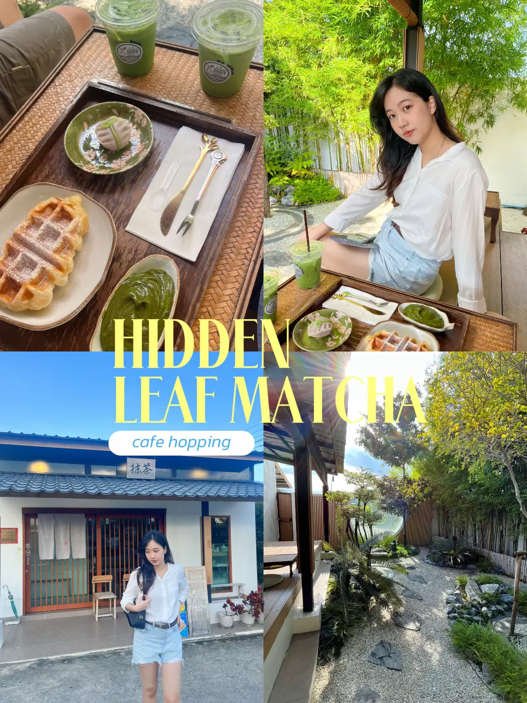 Hidden Leaf Matcha คาเฟ่ชาเขียวฟีลญี่ปุ่น🍵 | แกลเลอรีที่โพสต์โดย Dear🫶🏻 | Lemon8