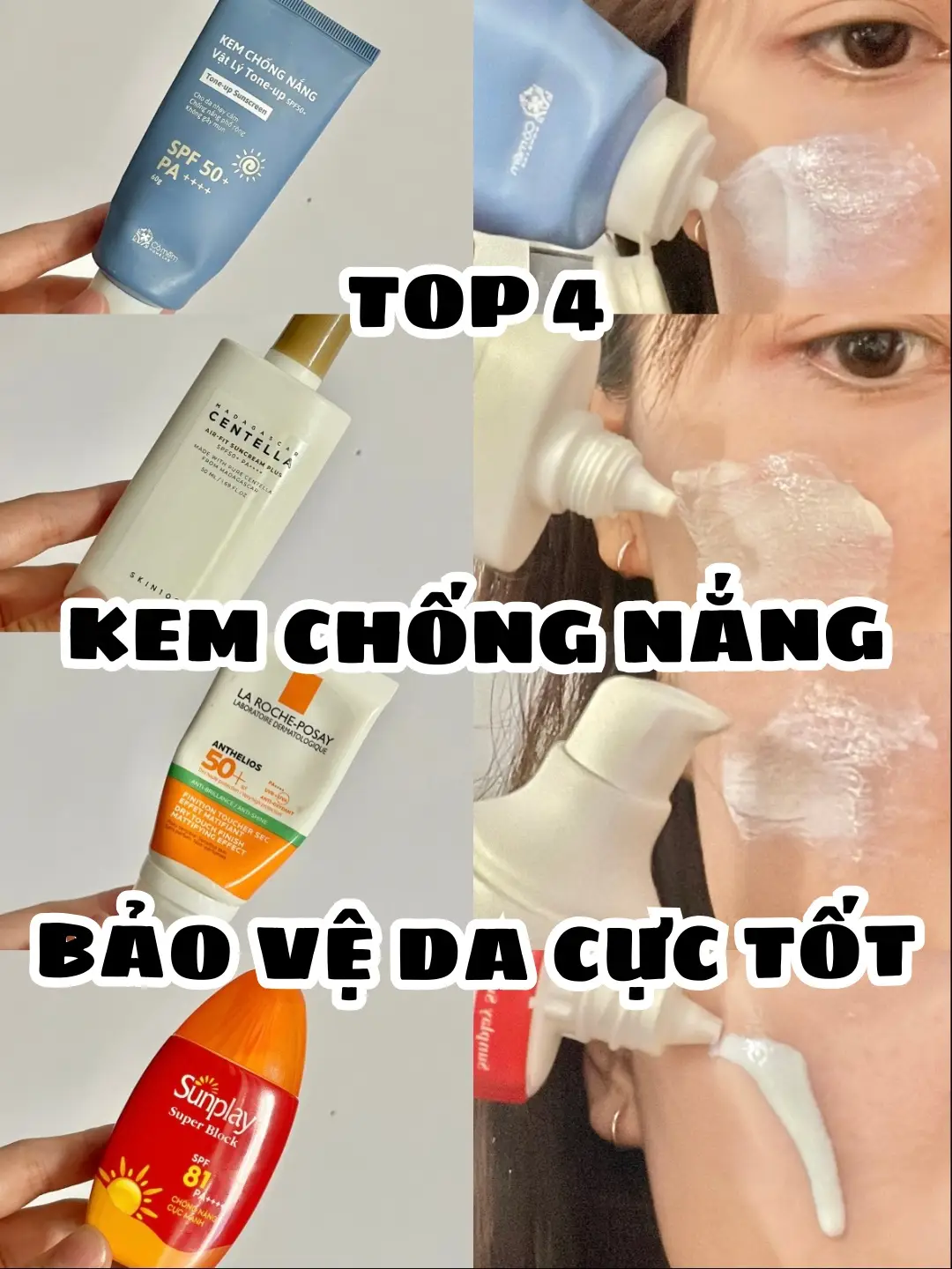 TOP 4 LOẠI KCN BẢO VỆ DA CỰC TỐT, BẠN ĐÃ BIẾT ⭐️ | Bộ sưu tập do ...