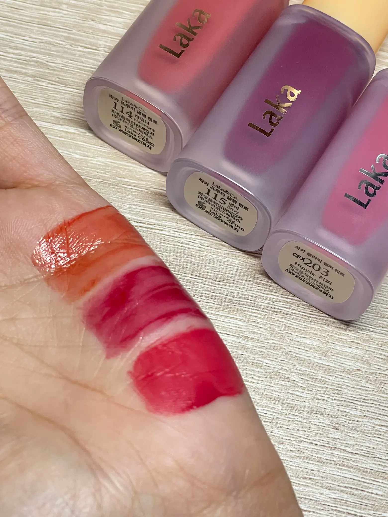 เปิดกรุลิป Laka ที่มีอยู่ โทนสดใส ทาได้ทุกวัน🍅👀 | แกลเลอรีที่โพสต์โดย LaMeow💖👀 | Lemon8