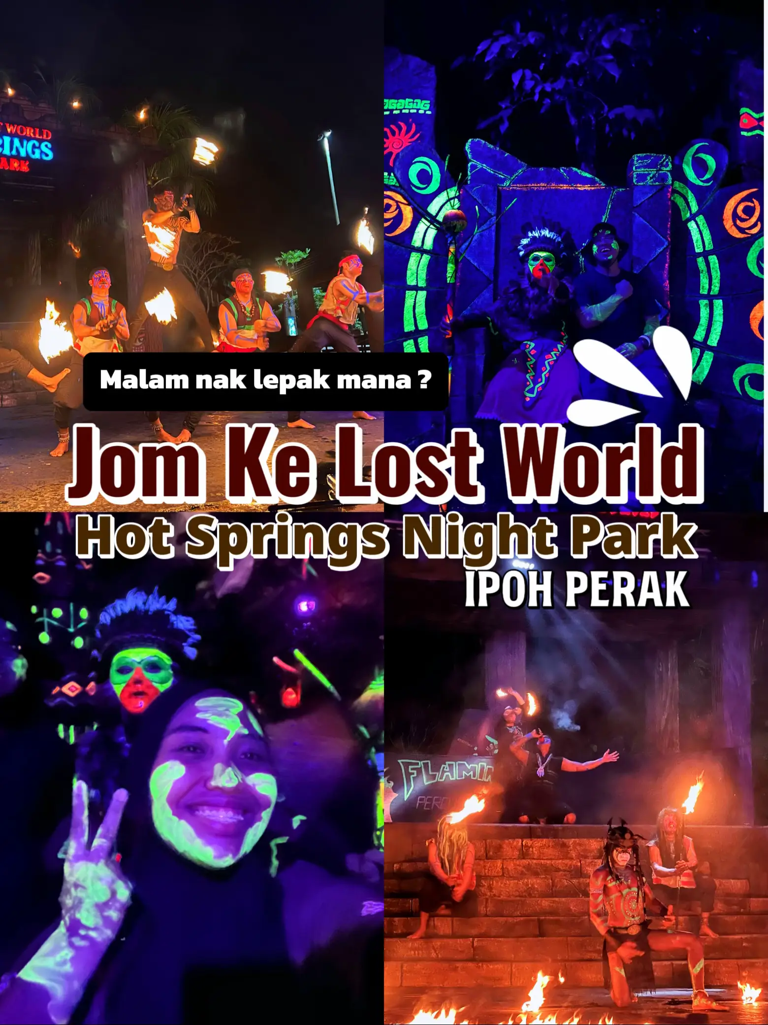 LostWorld Hot Springs Night Park, Best Ke Korang ? | วิดีโอที่เผยแพร่โดย Sobri Yaacob | Lemon8