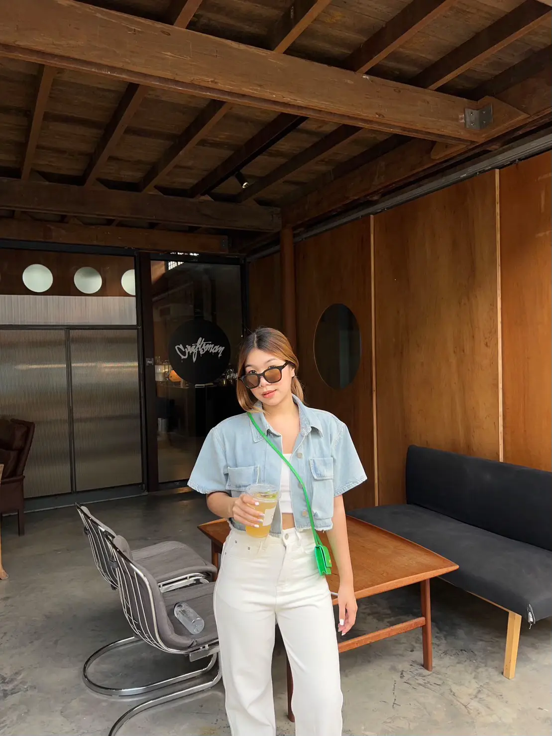 OOTD “Denim Jacket”👀🥯 | แกลเลอรีที่โพสต์โดย Riley.apparels | Lemon8