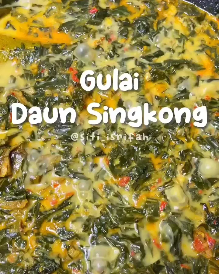 Resep Gulai Daun Singkong | Video dipublikasikan oleh Resep Masak Ibu | Lemon8