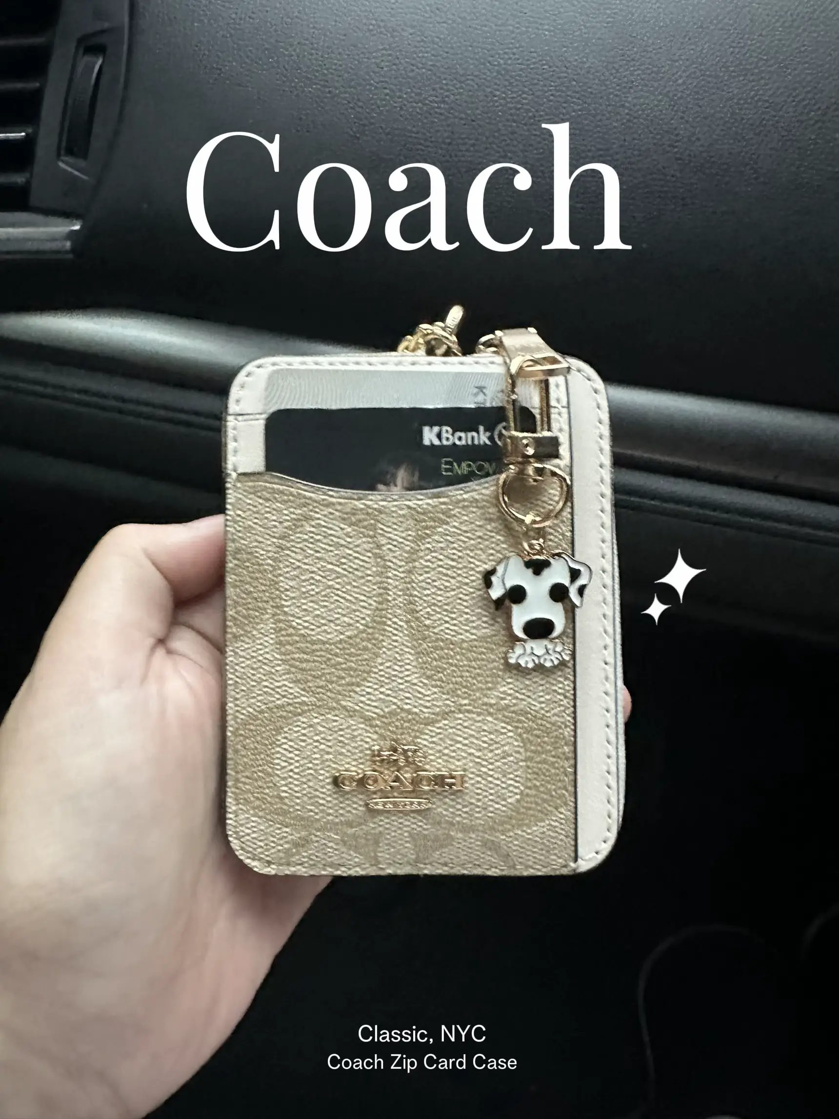 ♡ รีวิว coach รุ่น zip card case👛 | แกลเลอรีที่โพสต์โดย Prem | Lemon8