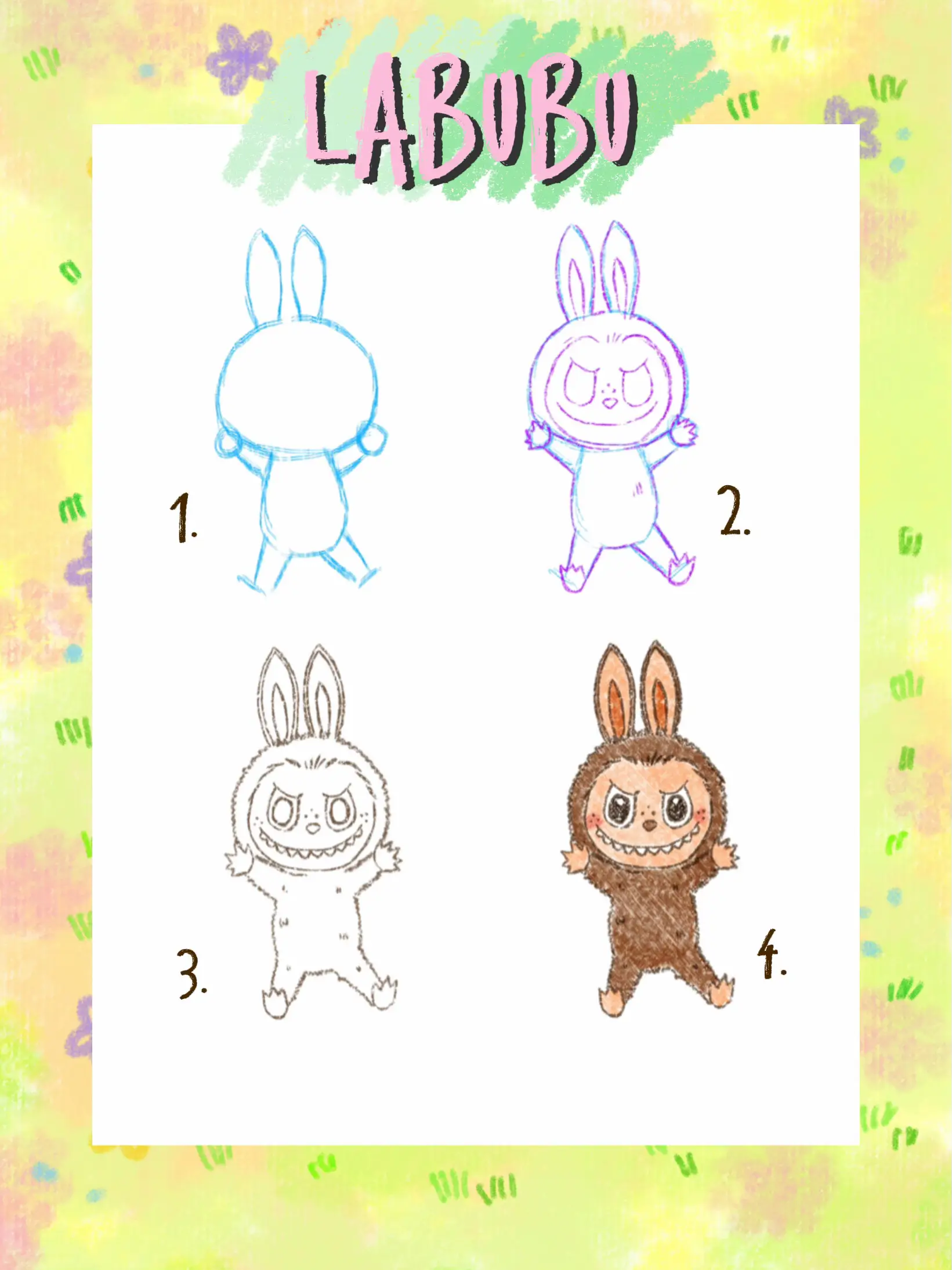 วาดลาบูบู้ "LABUBU" | แกลเลอรีที่โพสต์โดย Cxllme neoy!🦋 | Lemon8