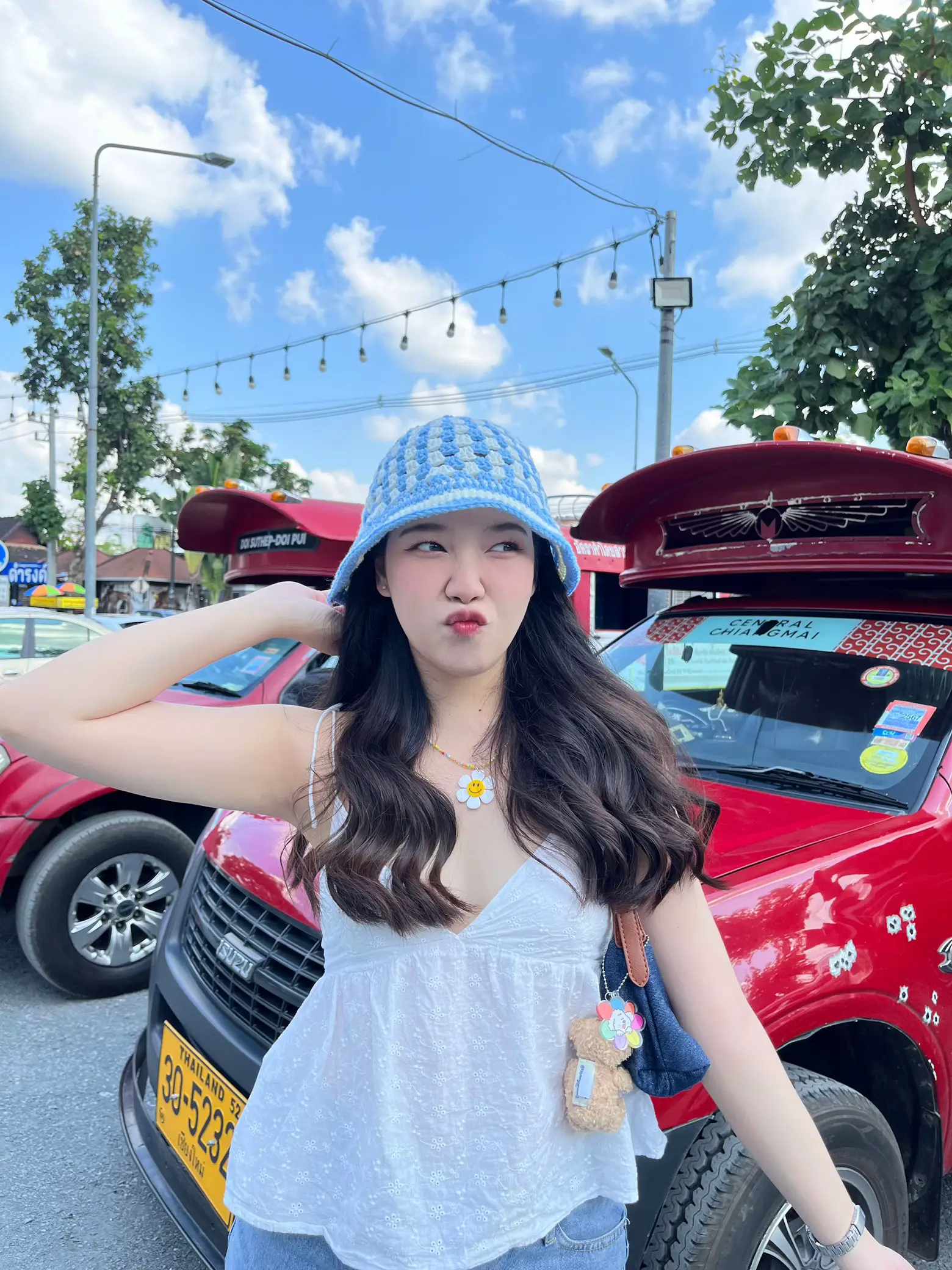 OOTD เที่ยวเชียงใหม่ 🛺👒🌺 | แกลเลอรีที่โพสต์โดย pammy ¨̮ | Lemon8