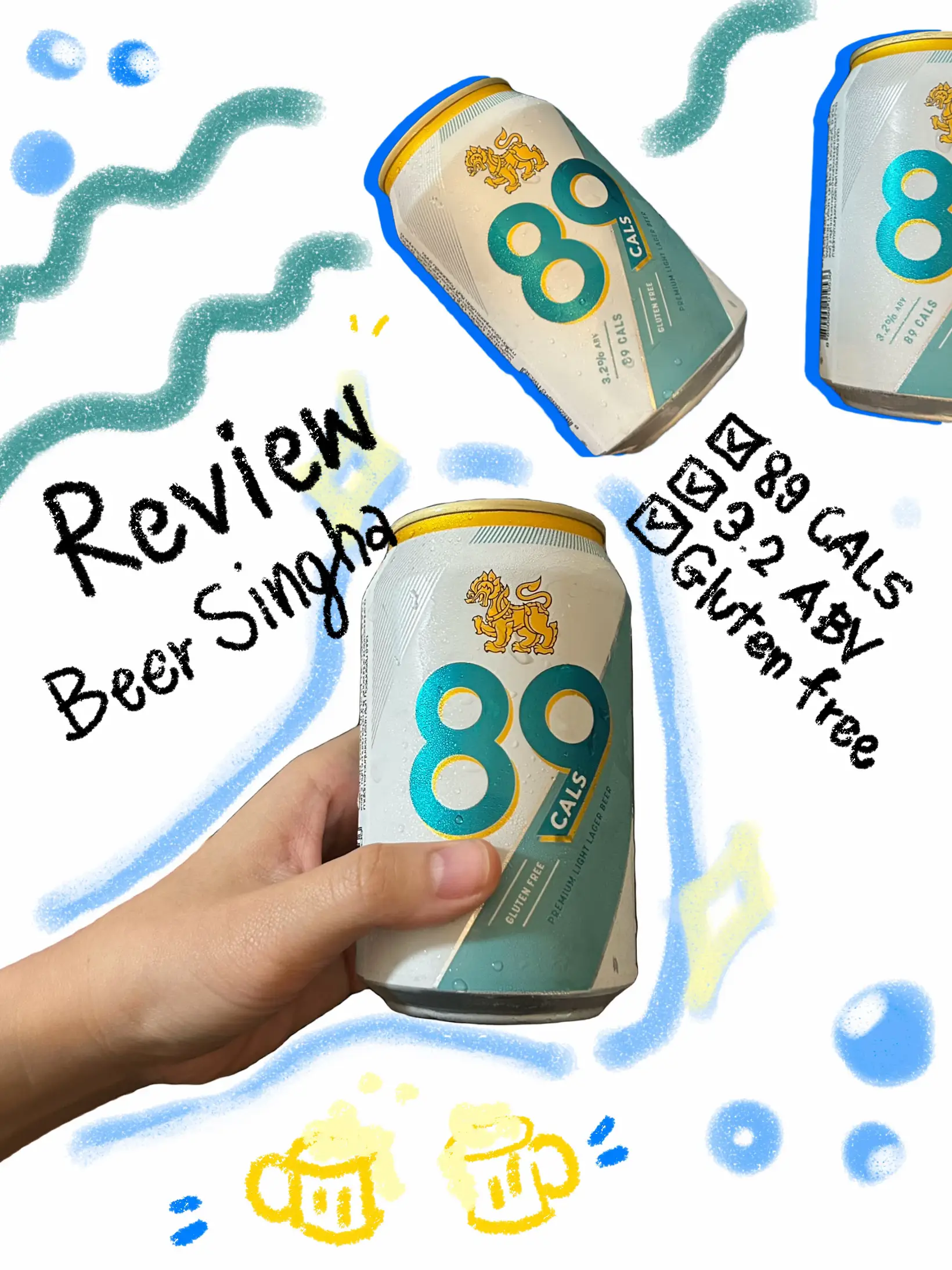 🫧🍻รีวิวเบียร์สิงห์ 89cals | แกลเลอรีที่โพสต์โดย ♡︎sɪᴛᴀ. | Lemon8