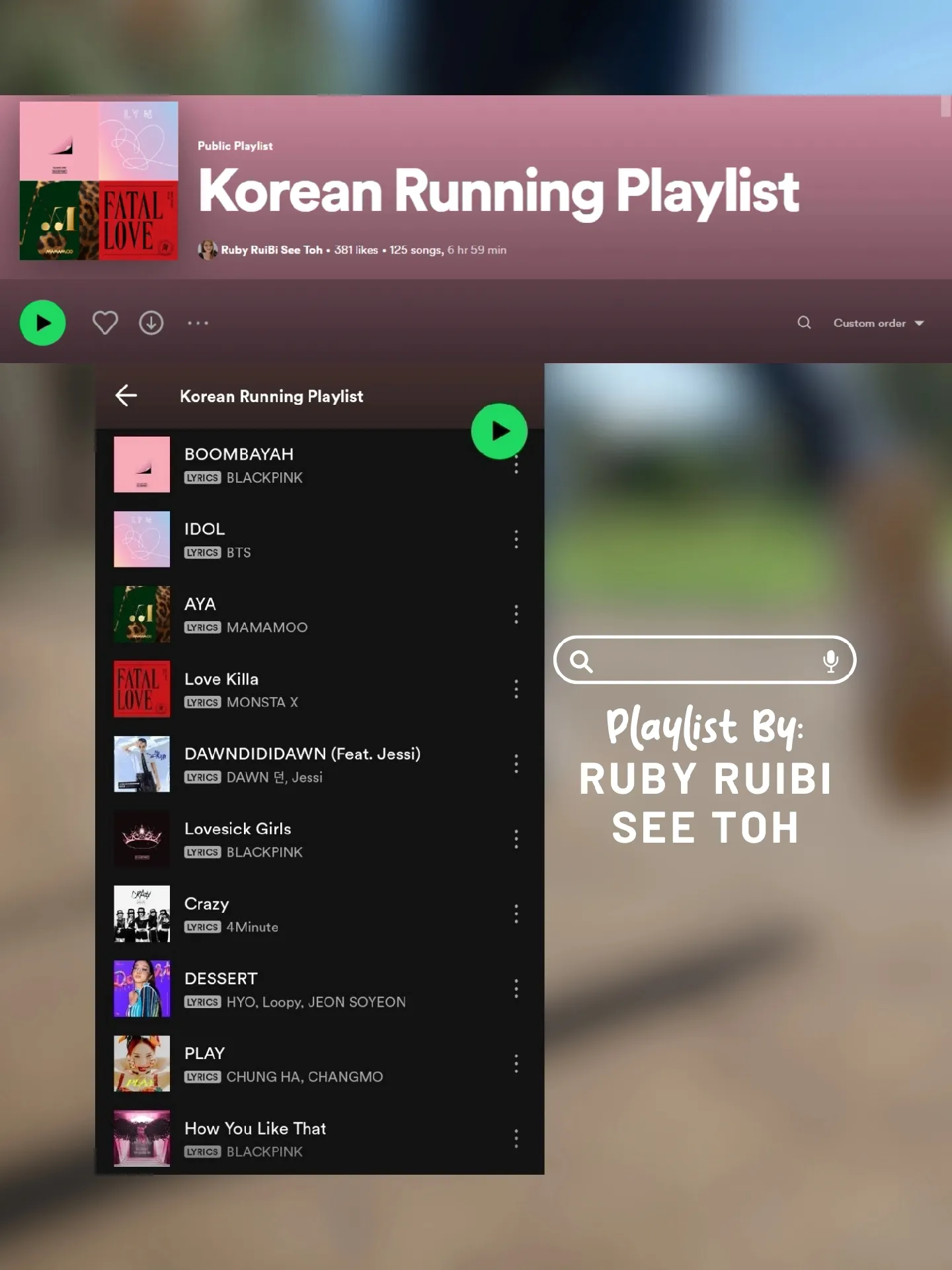 Music playlist yang cocok buat temen jogging | Galeri diposting oleh Nissa Dian A | Lemon8