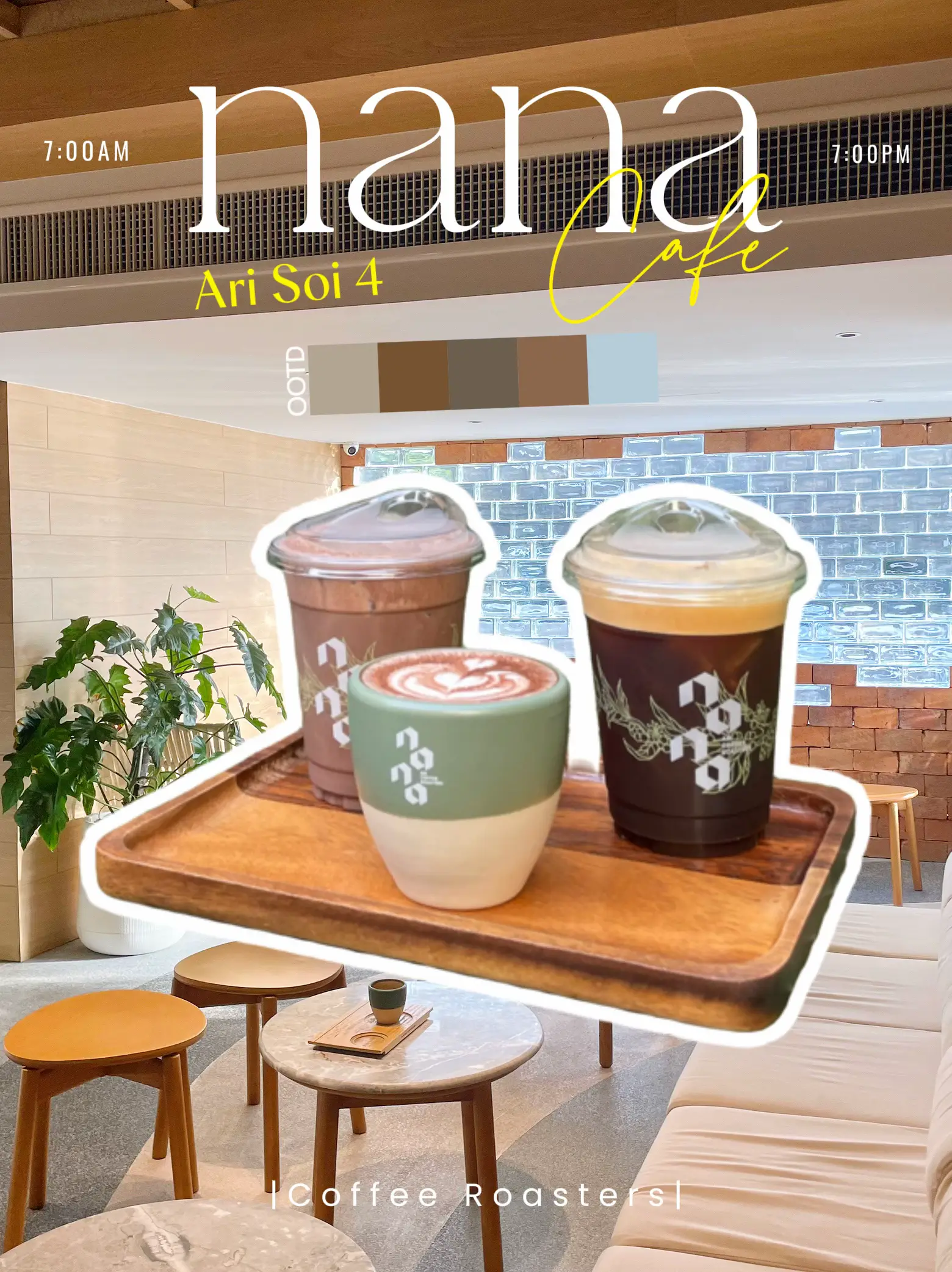 Nana ที่อยู่ อารีย์ 👀☕️ | คาเฟ่สวยมุมถ่ายรูปเพียบ! | แกลเลอรีที่โพสต์โดย Skyy.Fa | Lemon8