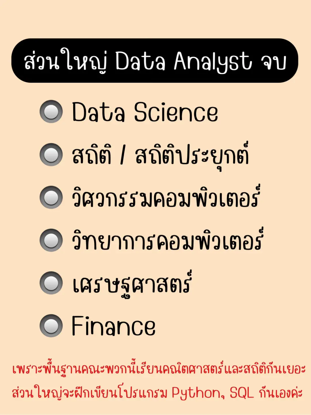 เส้นทางสู่อาชีพ Data Analyst | แกลเลอรีที่โพสต์โดย DONTWORRY | Lemon8