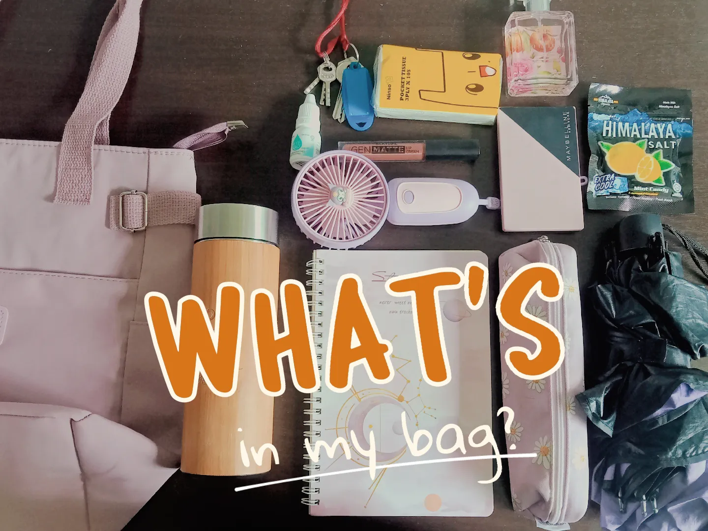 WHAT'S IN MY BAG? 🎒 STUDENT EDITION | Galeri disiarkan oleh Aunie ...