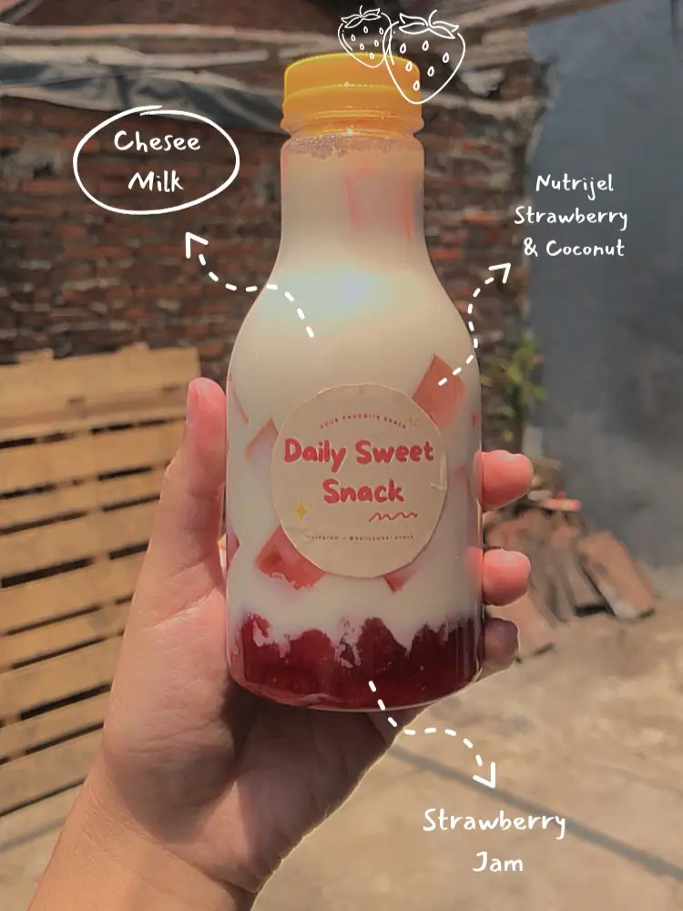 Strawberry Cheese Milk 🍓 | Galeri diposting oleh Rina Solicha | Lemon8