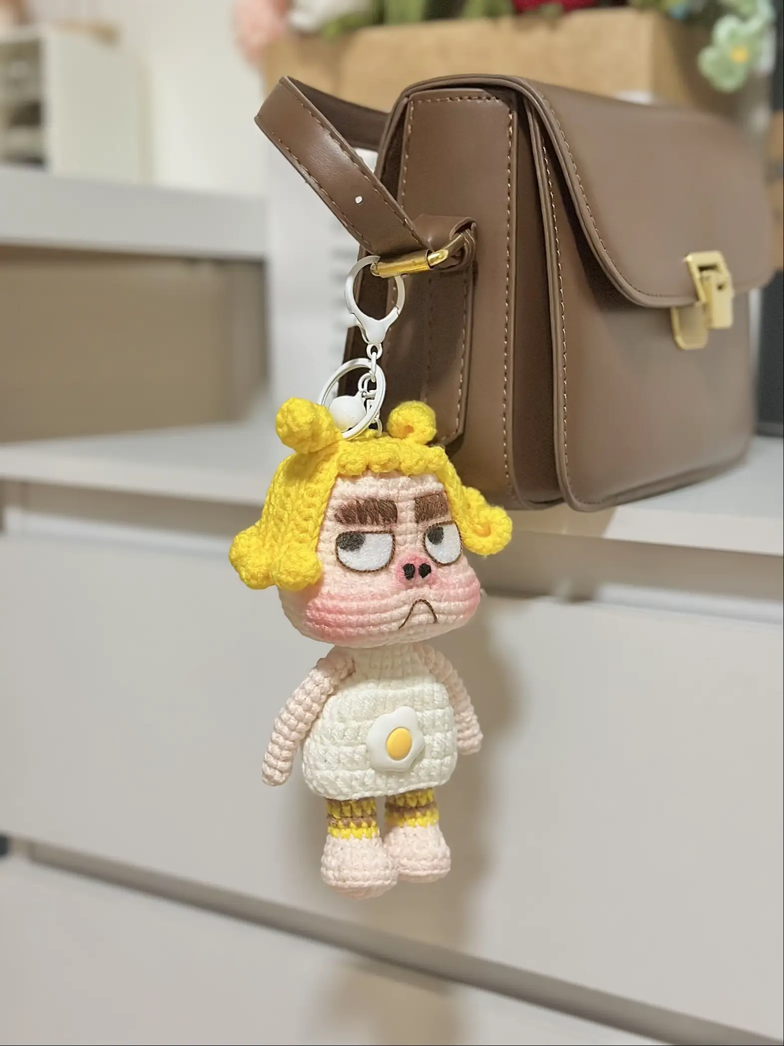 DIY พวงกุญแจไหมพรมน้องบูด | แกลเลอรีที่โพสต์โดย THX.Studio | Lemon8