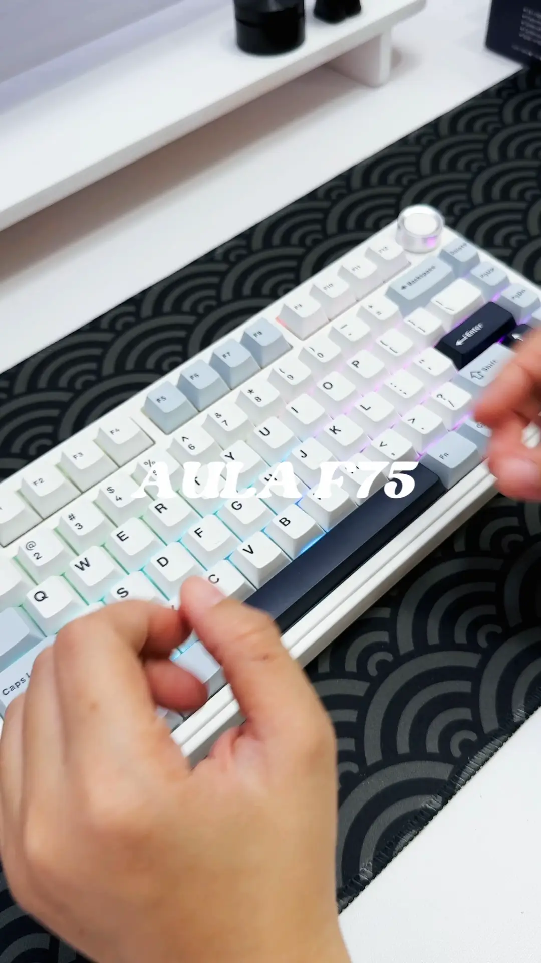 ASMR AULA F75 Mechanical Keyboard | วิดีโอที่เผยแพร่โดย MOODY.J | Lemon8