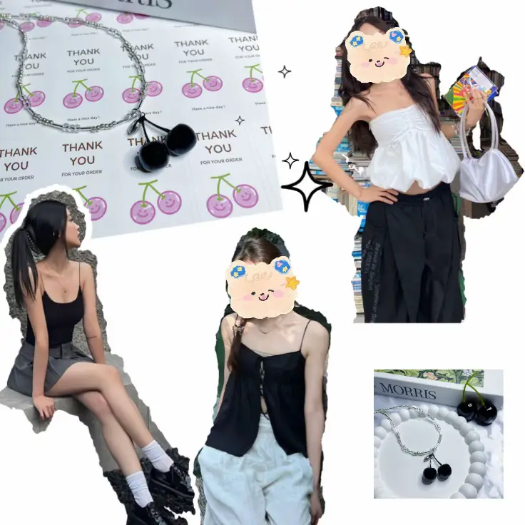 Mix and match สร้อย Cherry 🍒 | แกลเลอรีที่โพสต์โดย Night | Lemon8