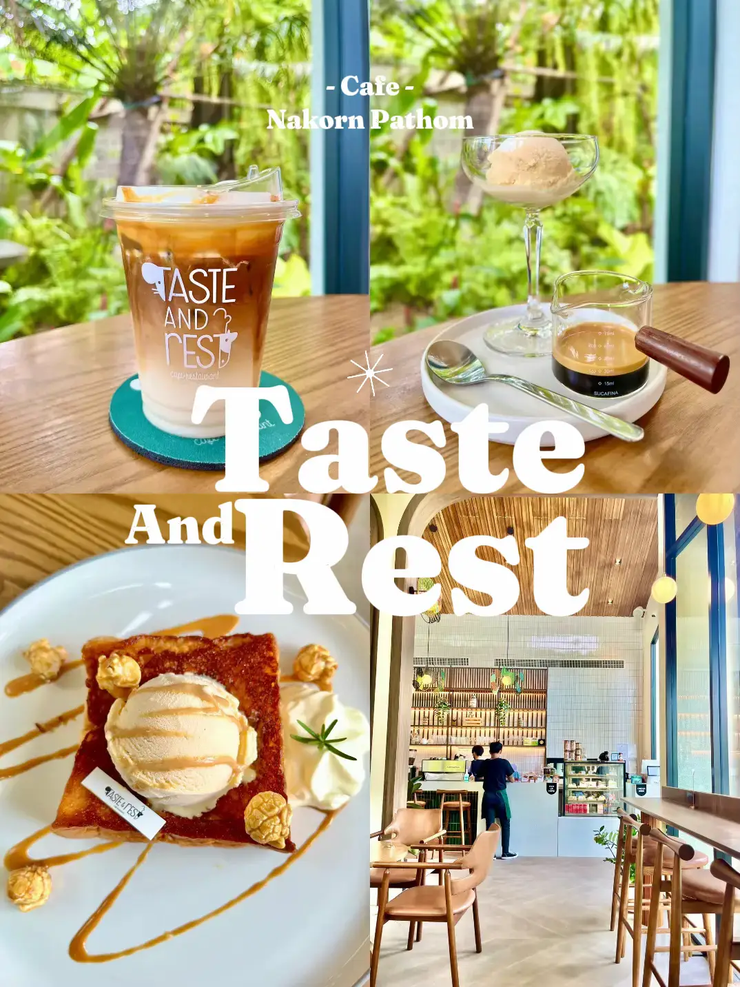 Taste & Rest Cafe | Beautiful Cafe Home Style with Flower Garden 🌷 ...
