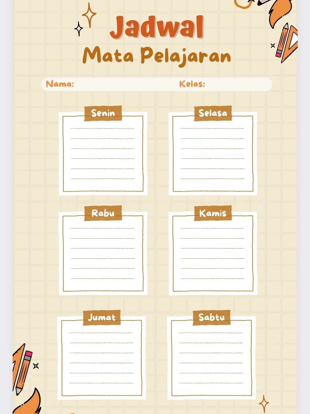 Rekomendasi Template Mata Pelajaran Di CANVA | Galeri diposting oleh ...